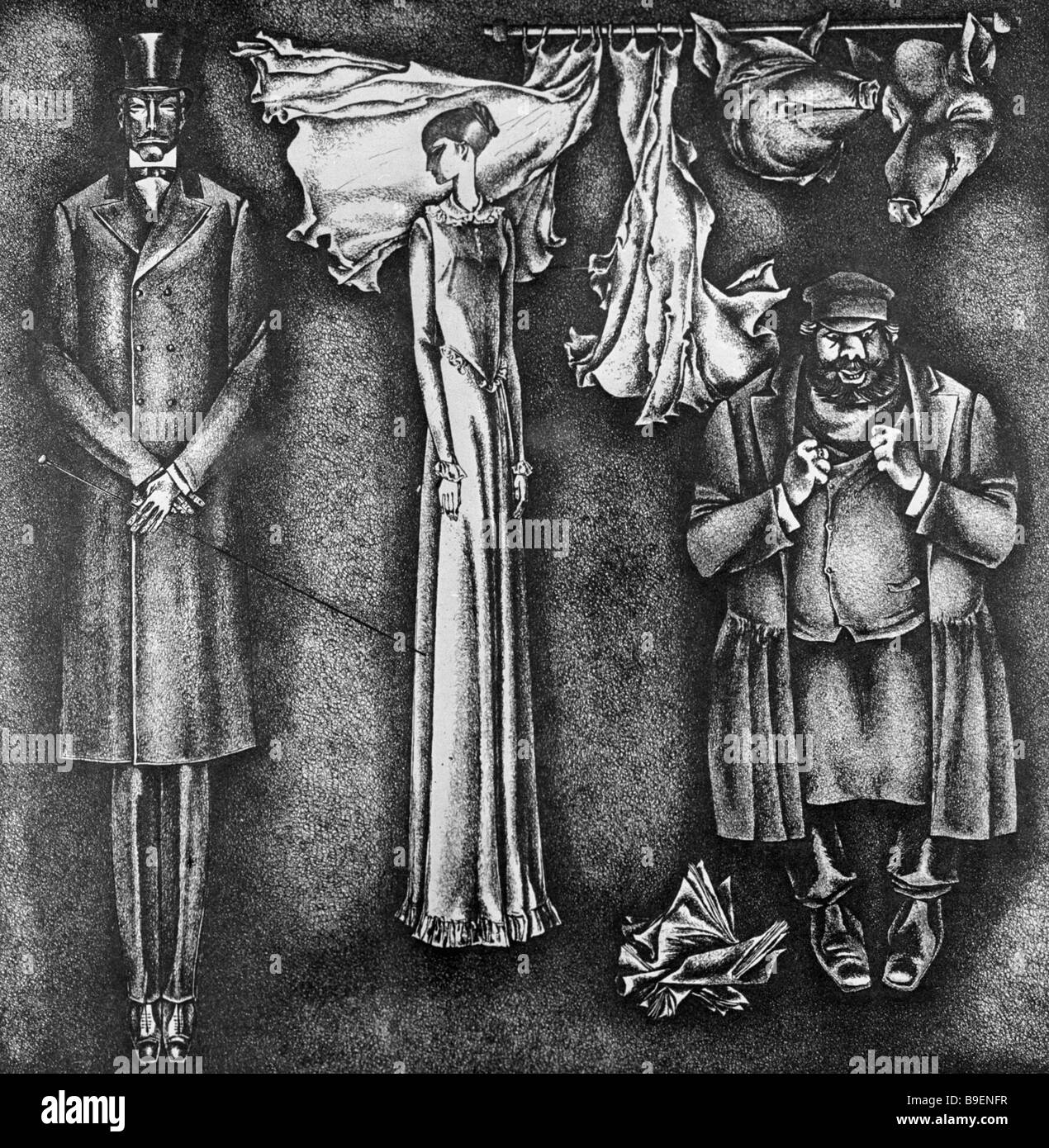 Boris Zaborov Illustration to Dostoyevsky s The Meek One Stock Photo ...