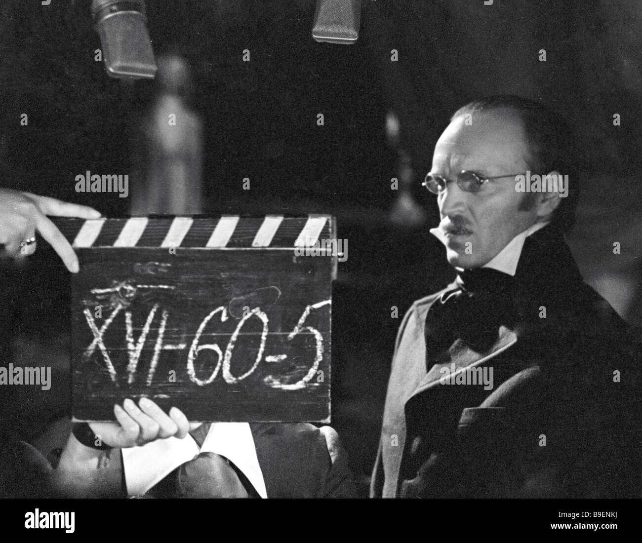 Actor Alexander Kaidanovsky as Anton Schindler during the filming of ...