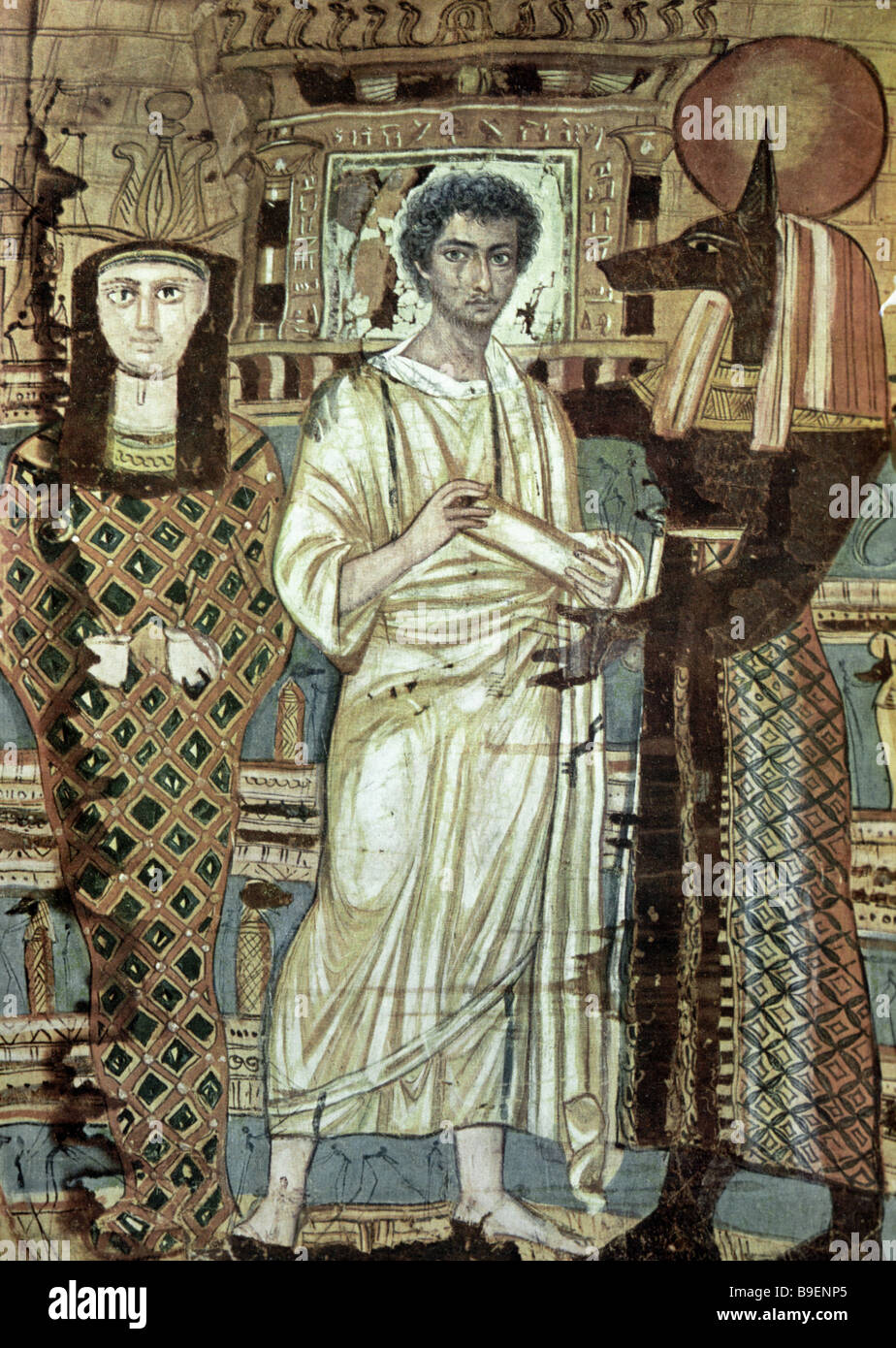 An ancient Egyptian burial veil from the collection of the Pushkin ...