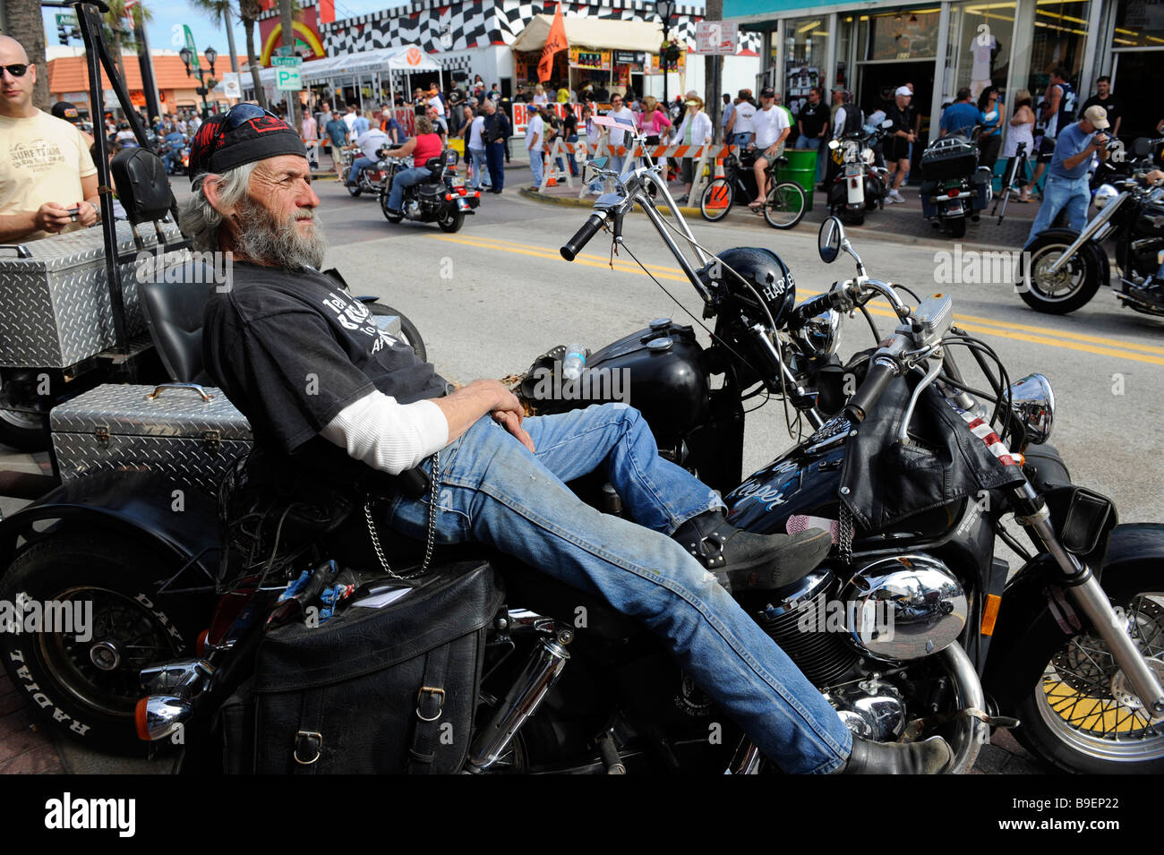 Daytona Beach Florida Biker Week motorcycle pilgrimage annual event ...