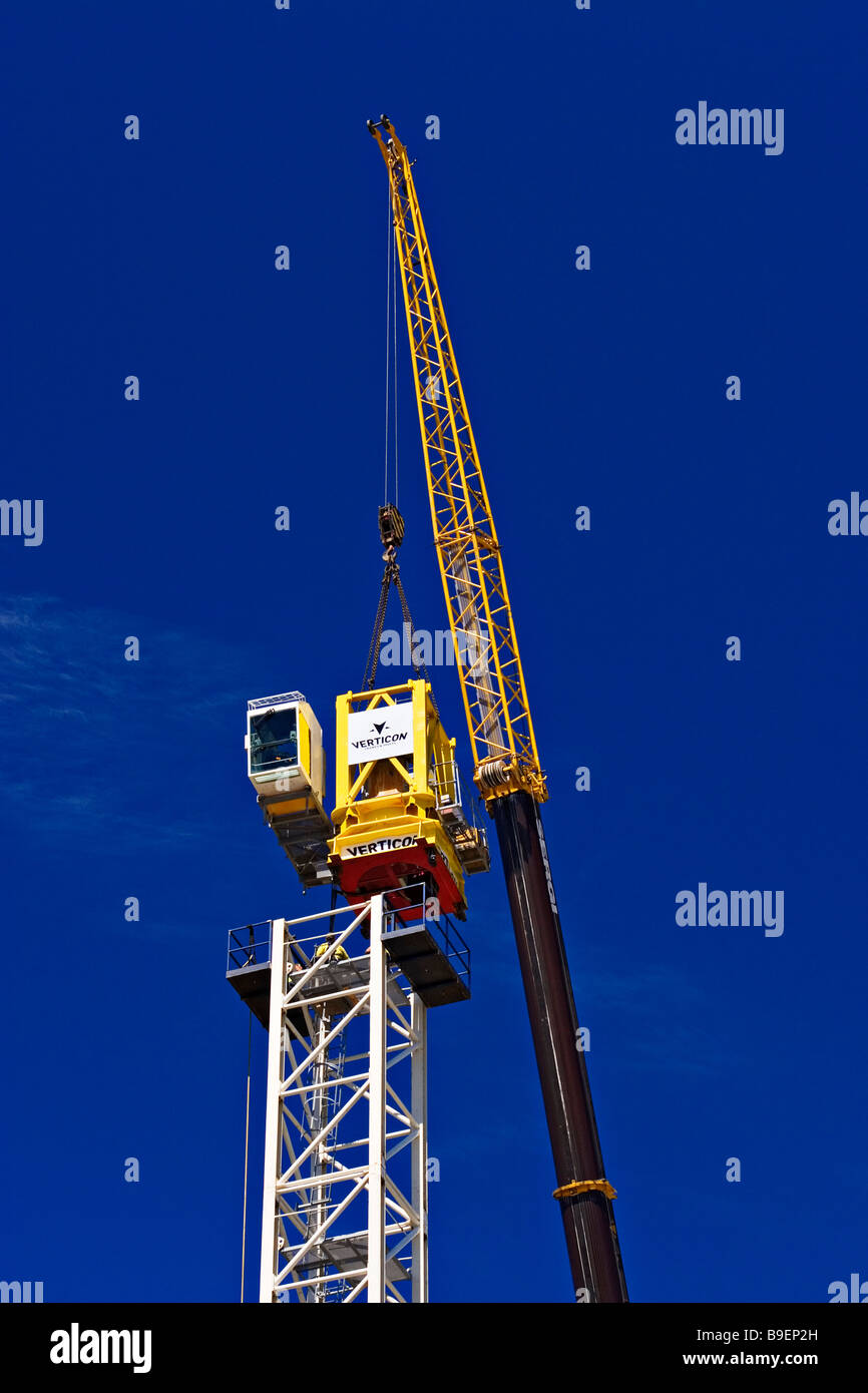 Tower crane cabin hi-res stock photography and images - Alamy