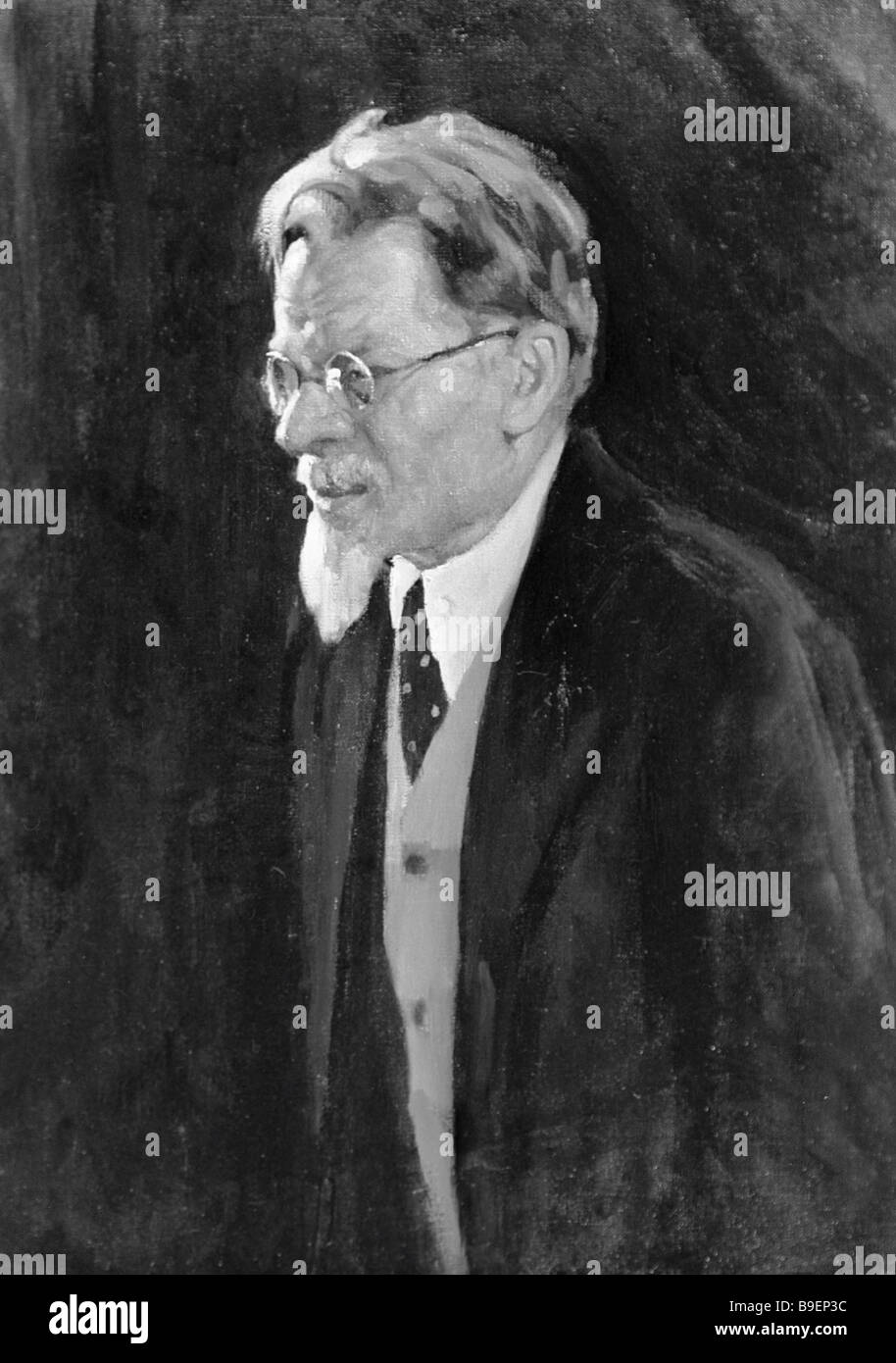 A reproduction of the portrait of Mikhail Kalinin by Vladimir Meshkov From the collection of the ...