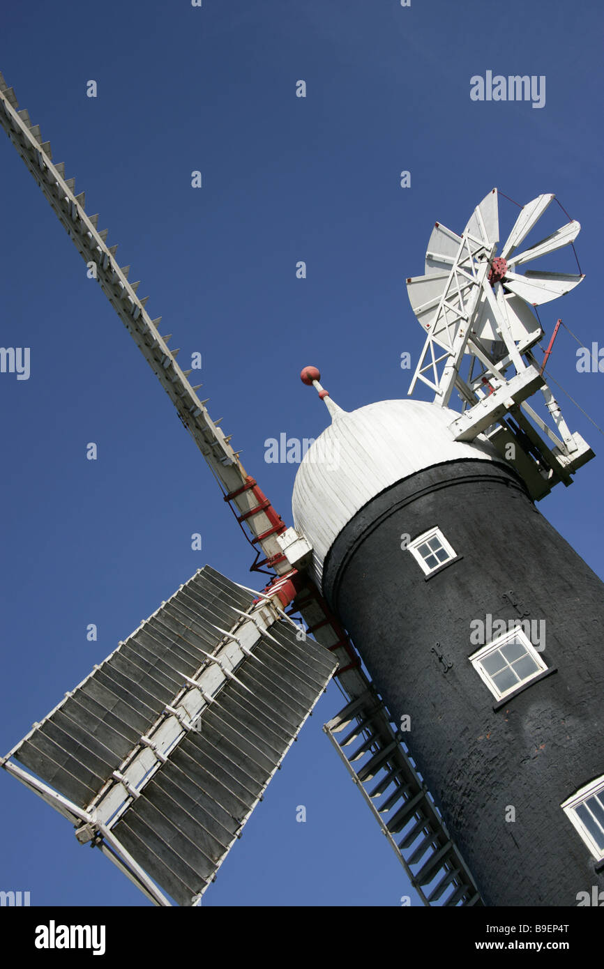 Skidby, East Yorkshire. The early 19th century four sailed windmill at ...