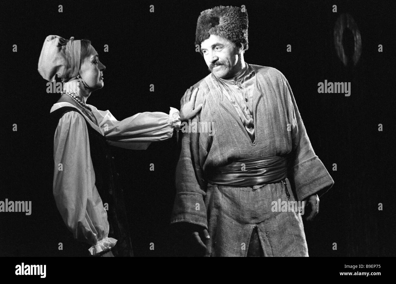 Scene from play Stepan Razin based on Vasily Shukshin s novel at Moscow ...