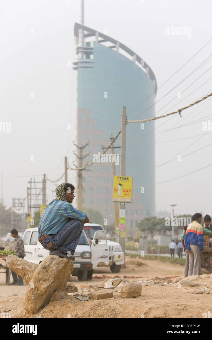 Gurgaon india buildings hi-res stock photography and images - Alamy