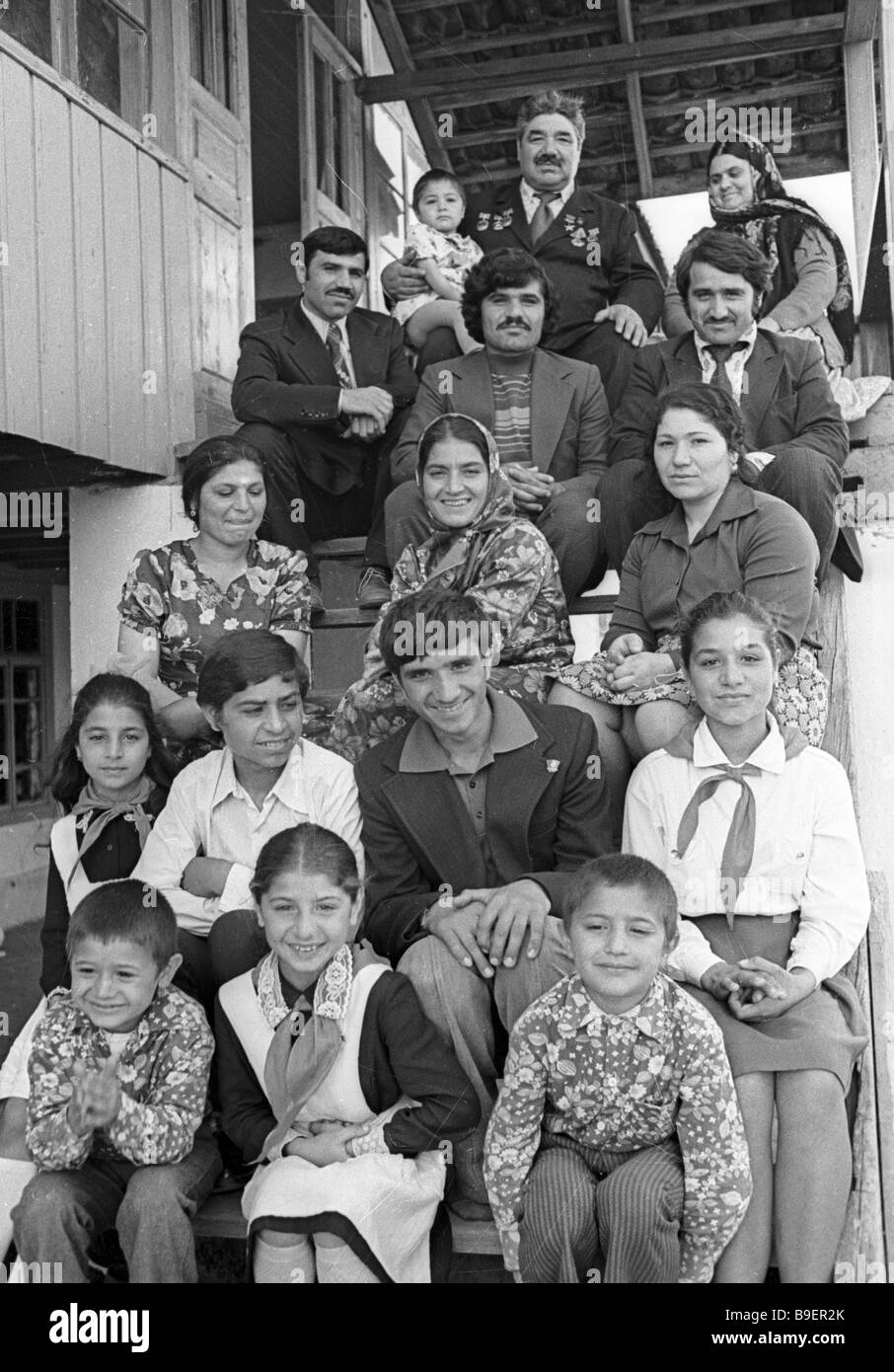 Large family of the Krasny Proletary farm s team leader Privolnoye ...