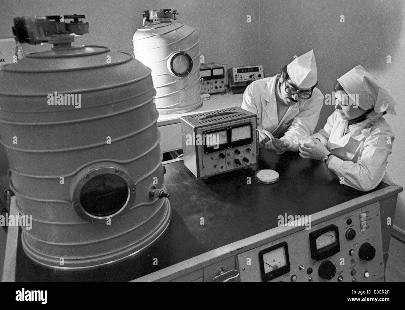 Testing instruments to be used for work in outer space experimental ...