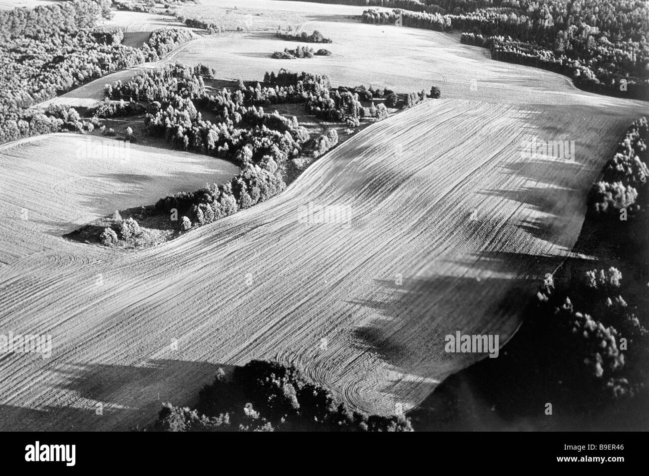 A plowed field Stock Photo - Alamy