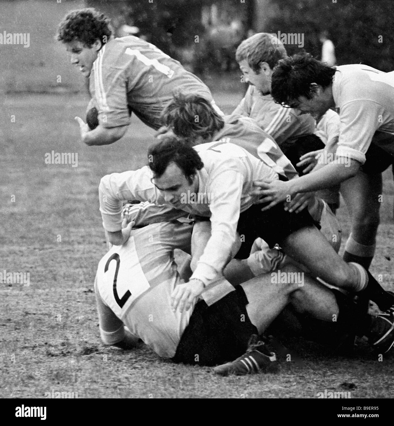 USSR versus Spain European Rugby Championship Stock Photo - Alamy