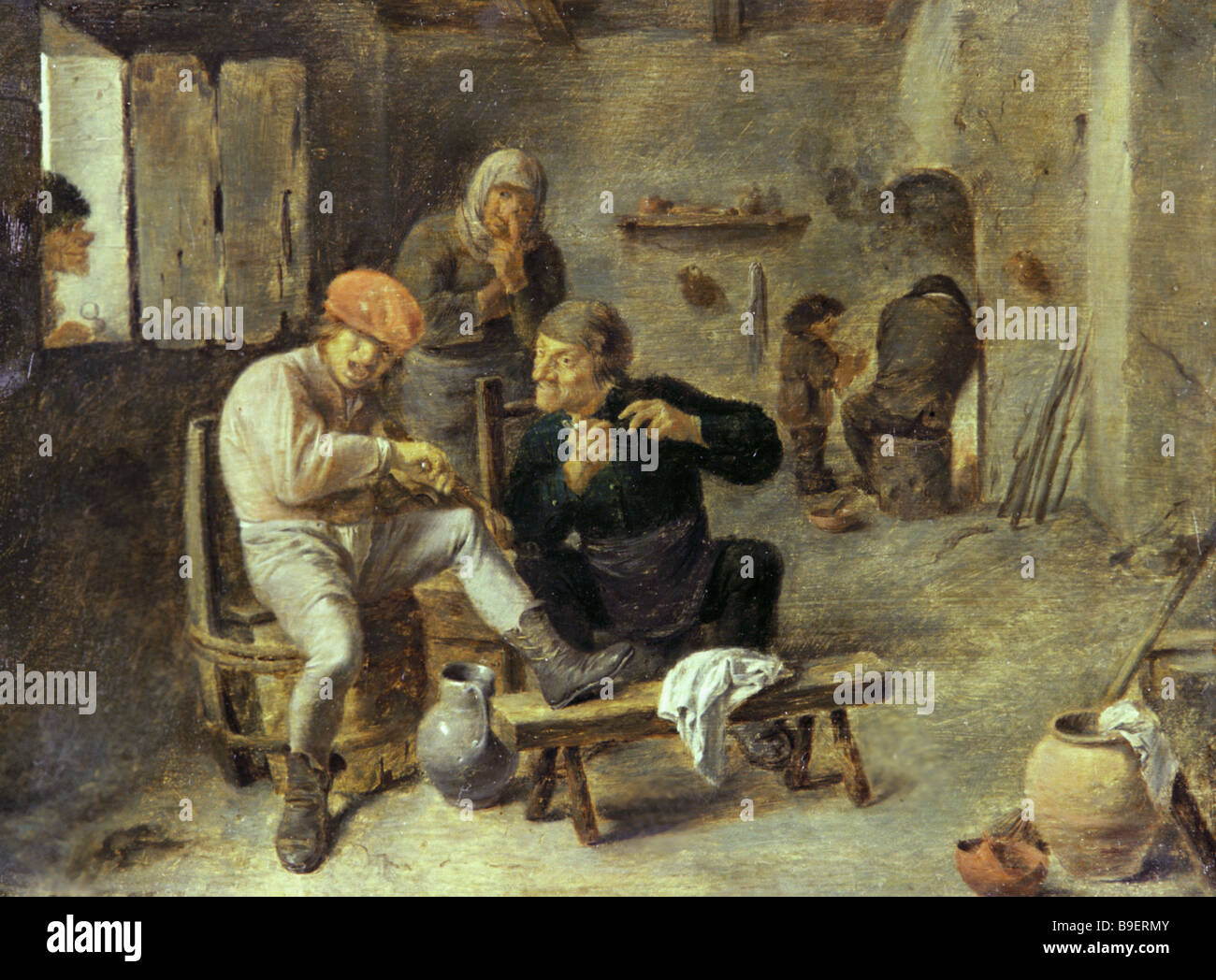 A Scene in a Pub by Adrian Brouwer reproduction 1630 ies Collection of ...