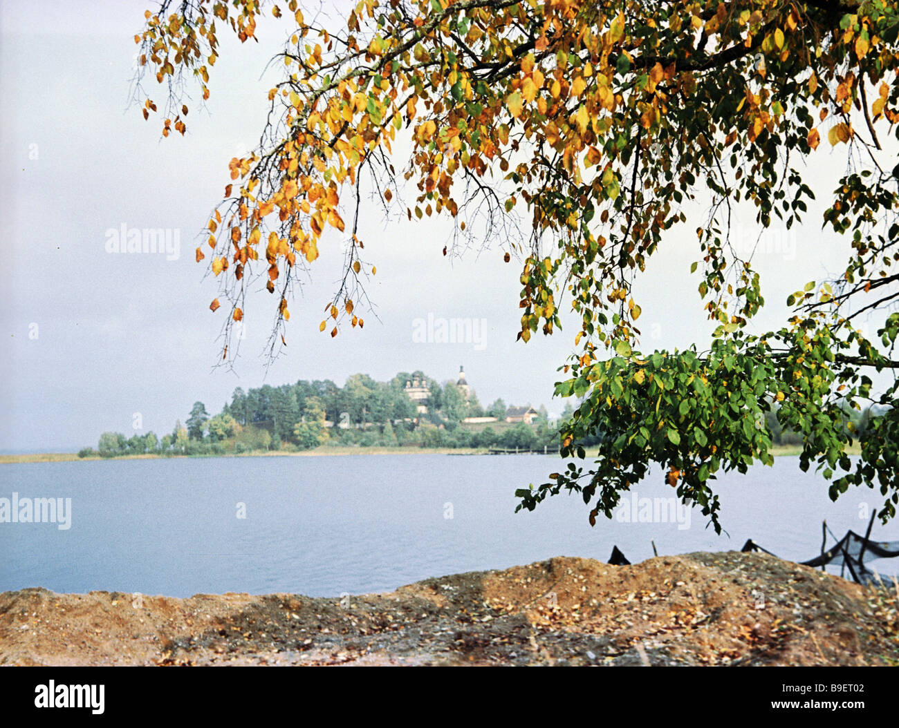 A view of Nikolo Rozhok village and lake Seliger Stock Photo - Alamy