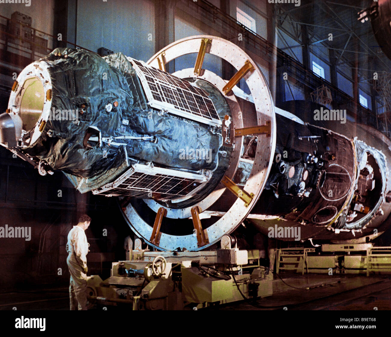 The Salyut orbital research station at the Khrunichev Space Rocket ...