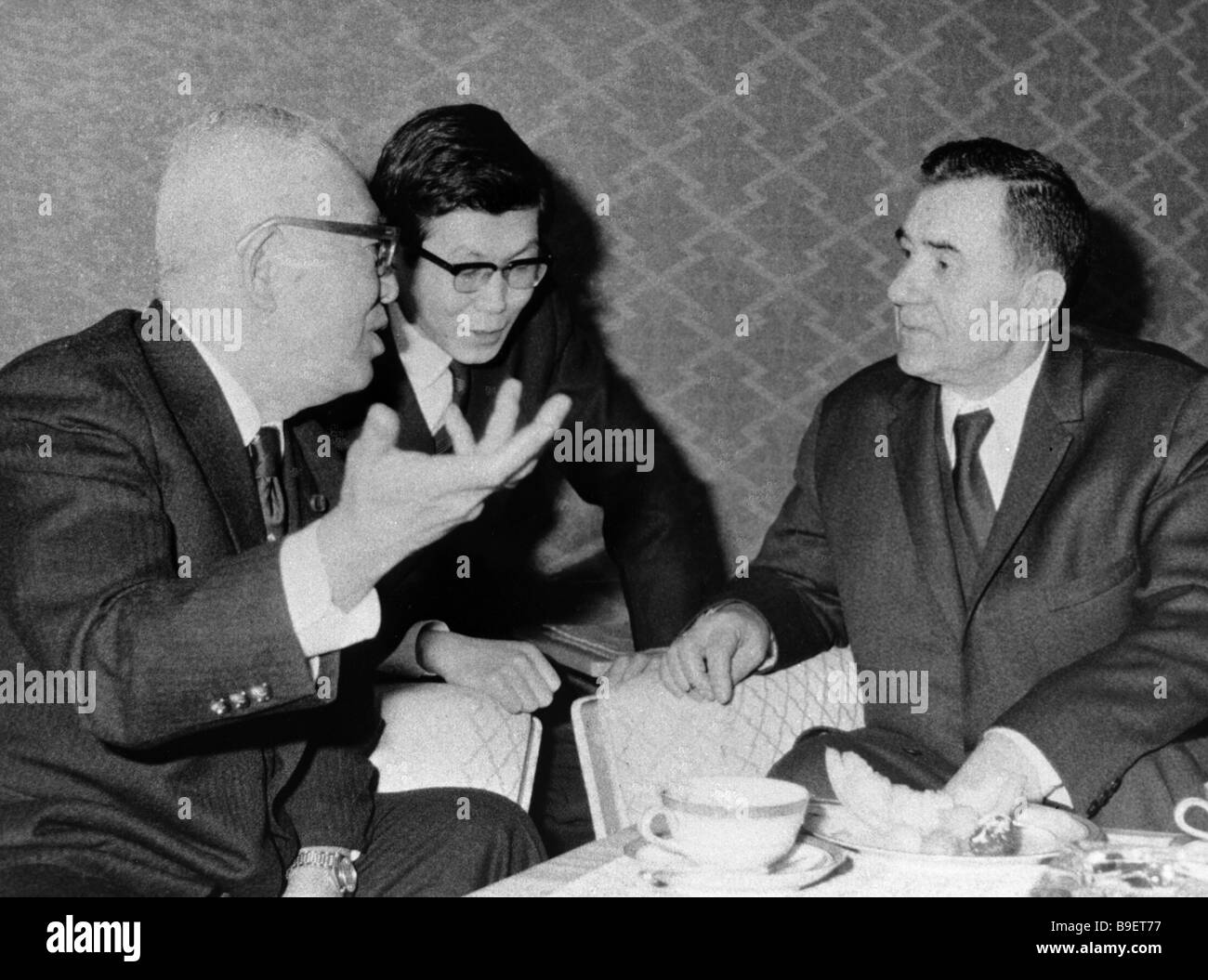 The U S S R Foreign Minister Andrei Gromyko right meeting with the ...