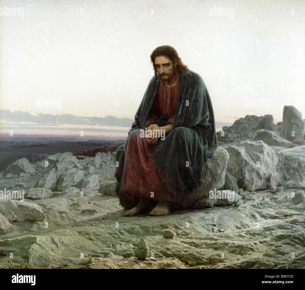 Ivan Kramskoi Christ in the Wilderness State Tretyakov Gallery Moscow ...