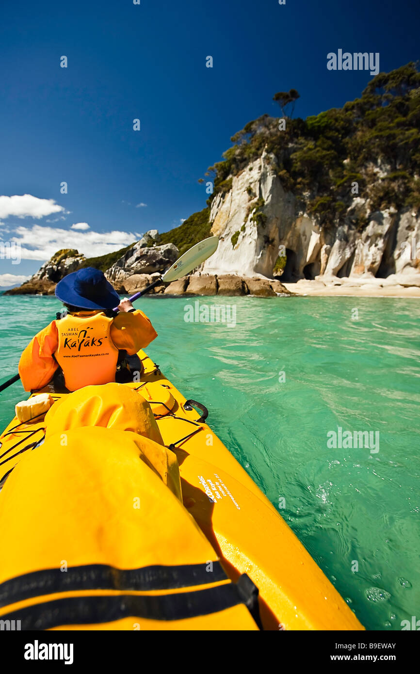 Arches at Arch Point seen during a Kayaking day trip Abel Tasman ...