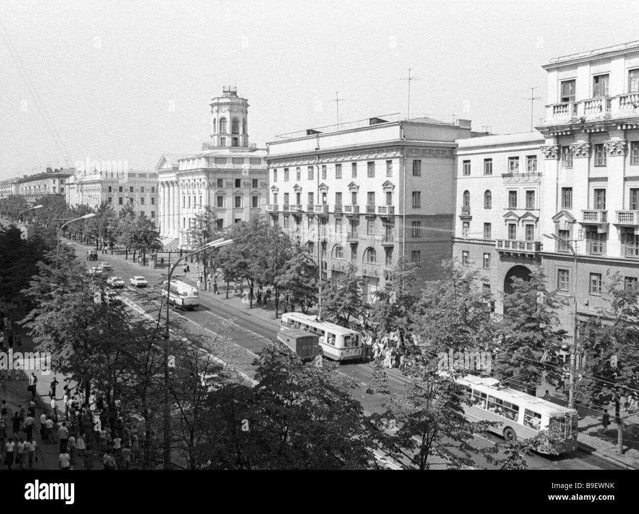 A view of Leninsky Avenue Stock Photo - Alamy