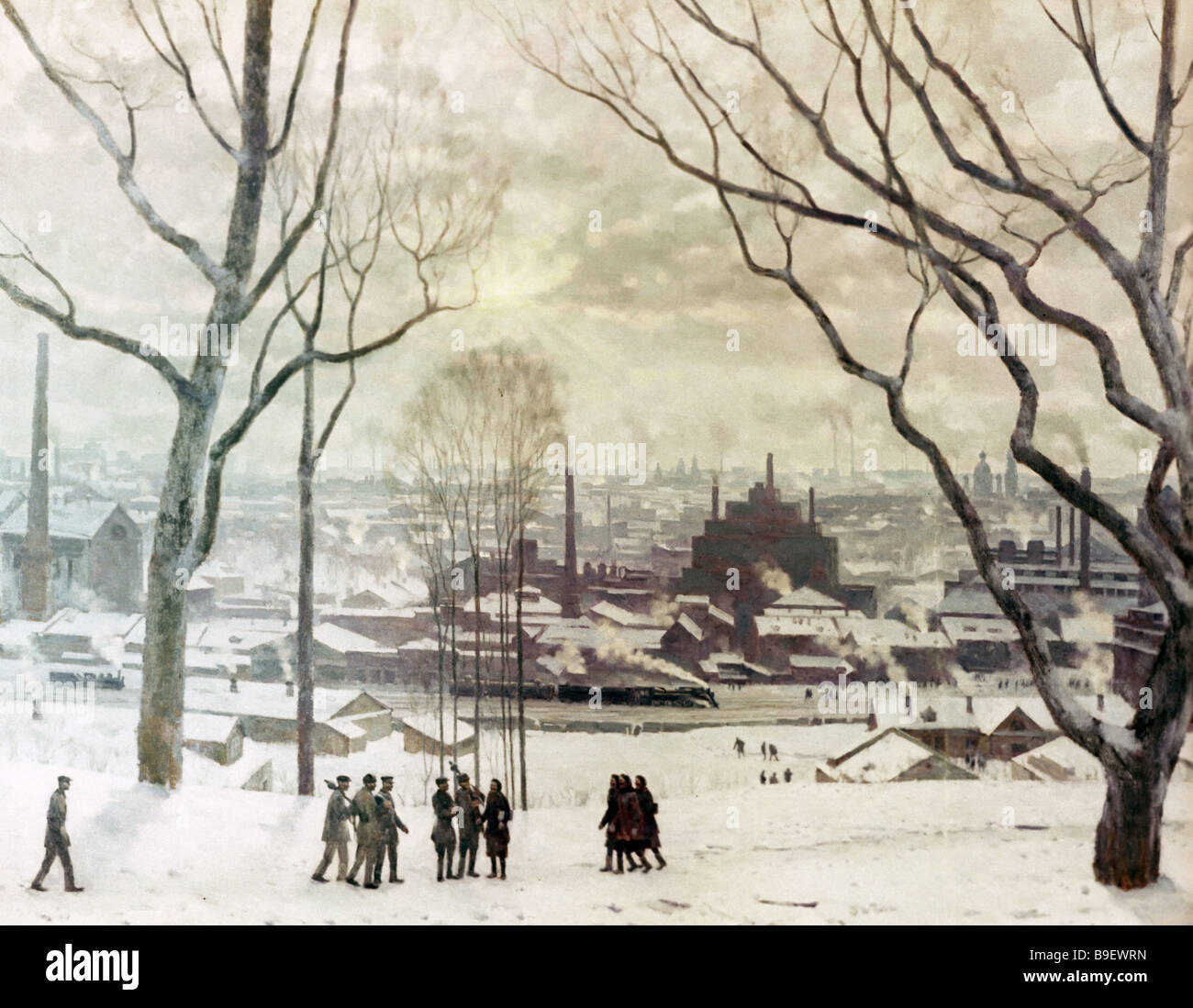 Konstantin Yuon Industrial Moscow A painting State Tretyakov Gallery ...