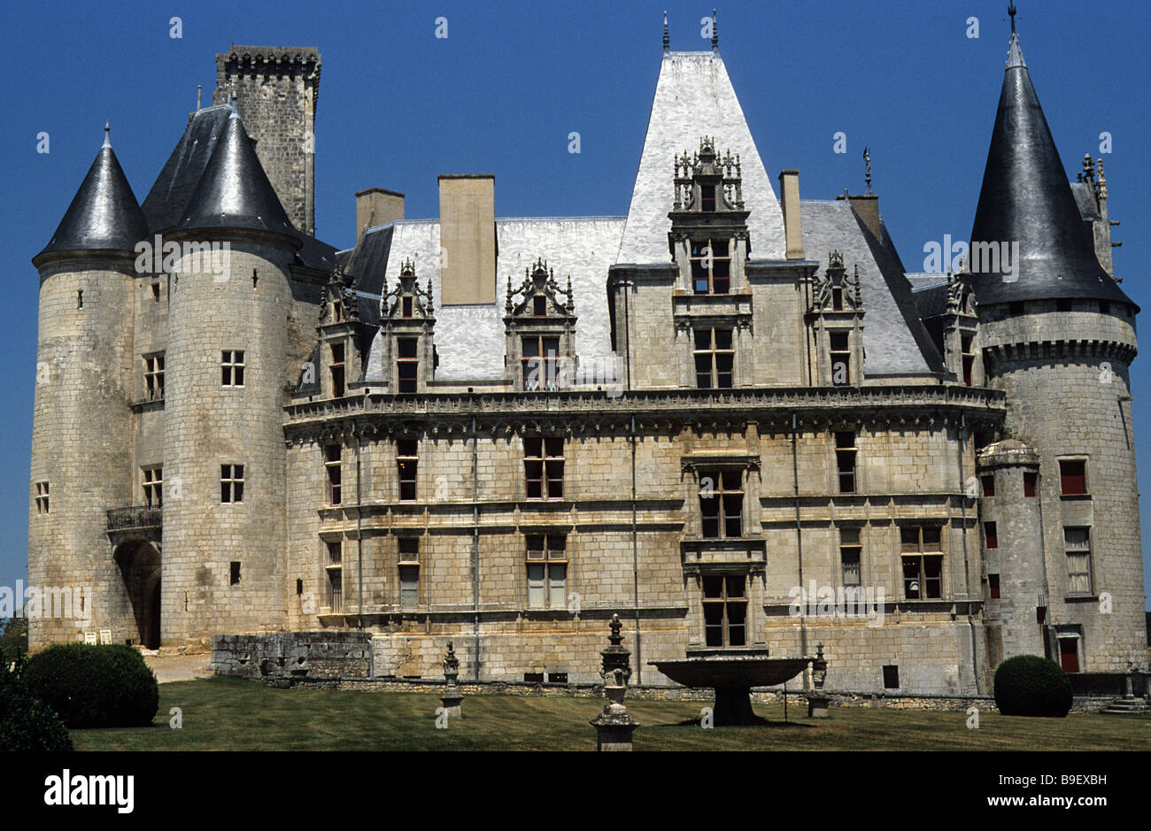 France, La Rochefoucauld, the Chateau Stock Photo - Alamy