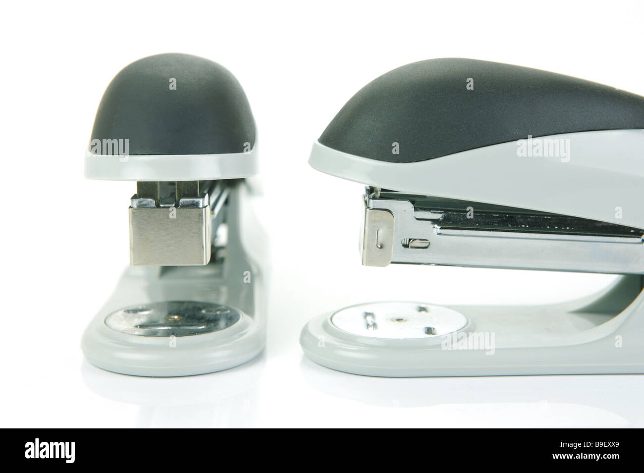 Staplers isolated against a white background Stock Photo - Alamy
