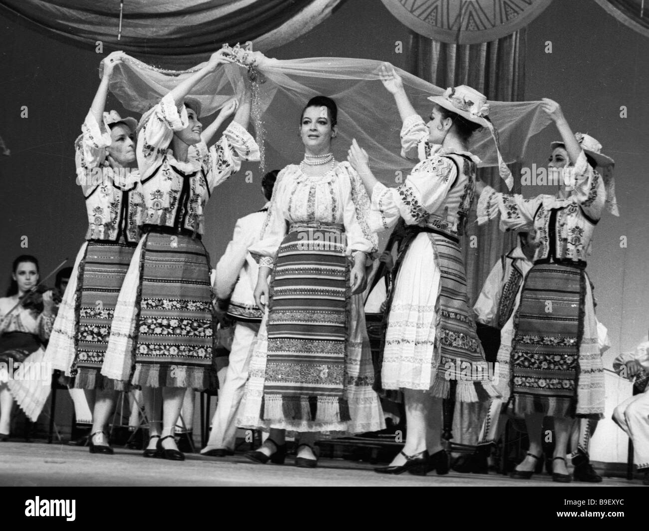 The Romanian Rhapsody dance and song company performing during Romania ...