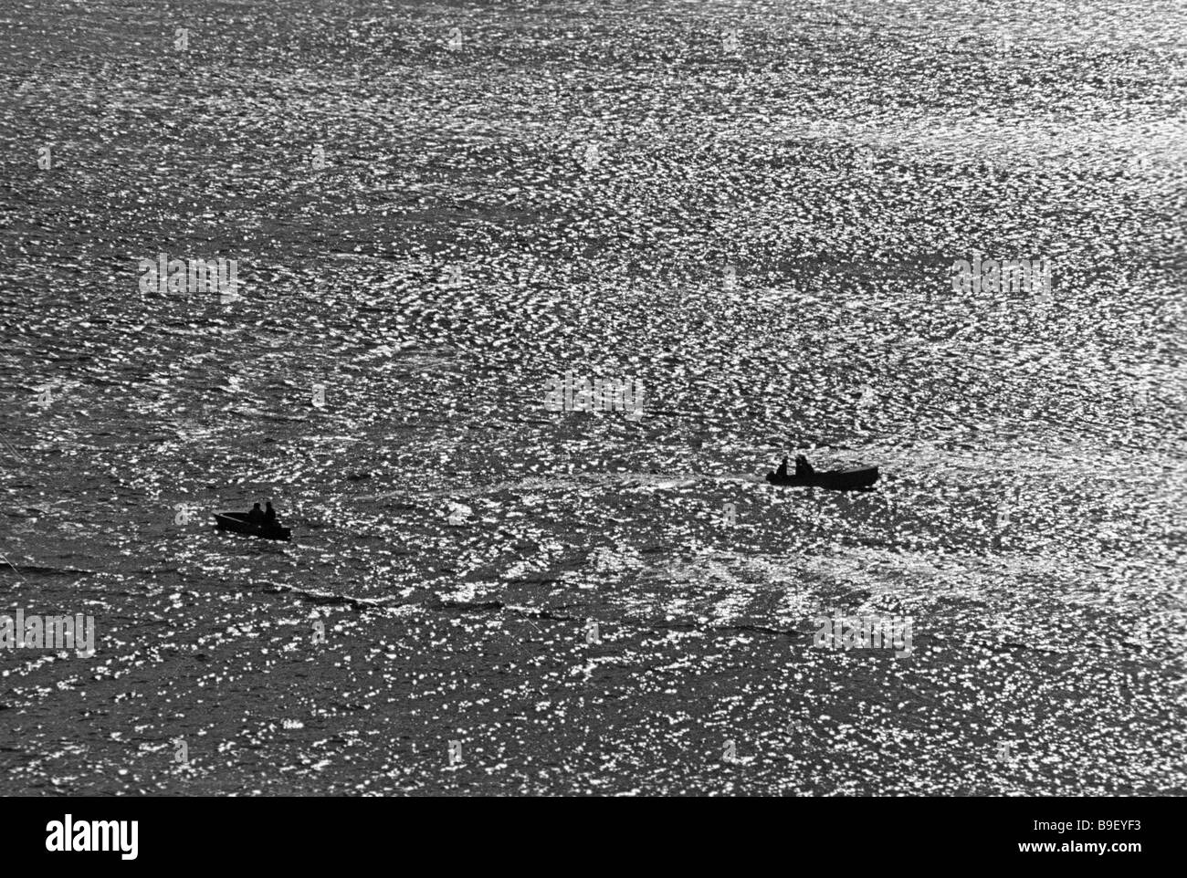 Boats on the Ob one of the largest Siberian rivers Stock Photo - Alamy