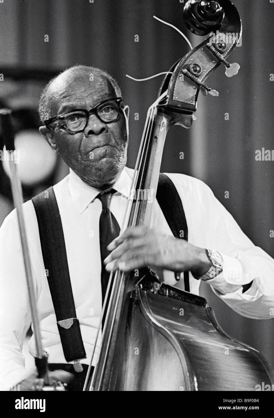 Joseph Butler a contrabass player with the New Orleans Jazz Orchestra ...
