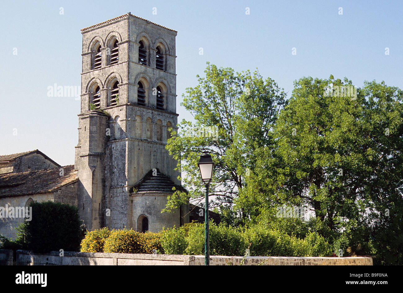 Sers, Charente, France. parish church of St Pierre Stock Photo - Alamy