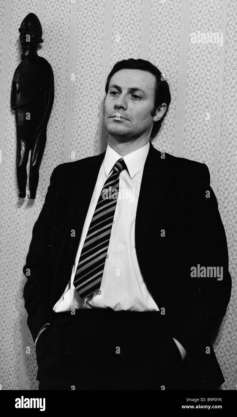 Celebrated Russian actor Yury Solomin of the Maly Theatre Stock Photo ...