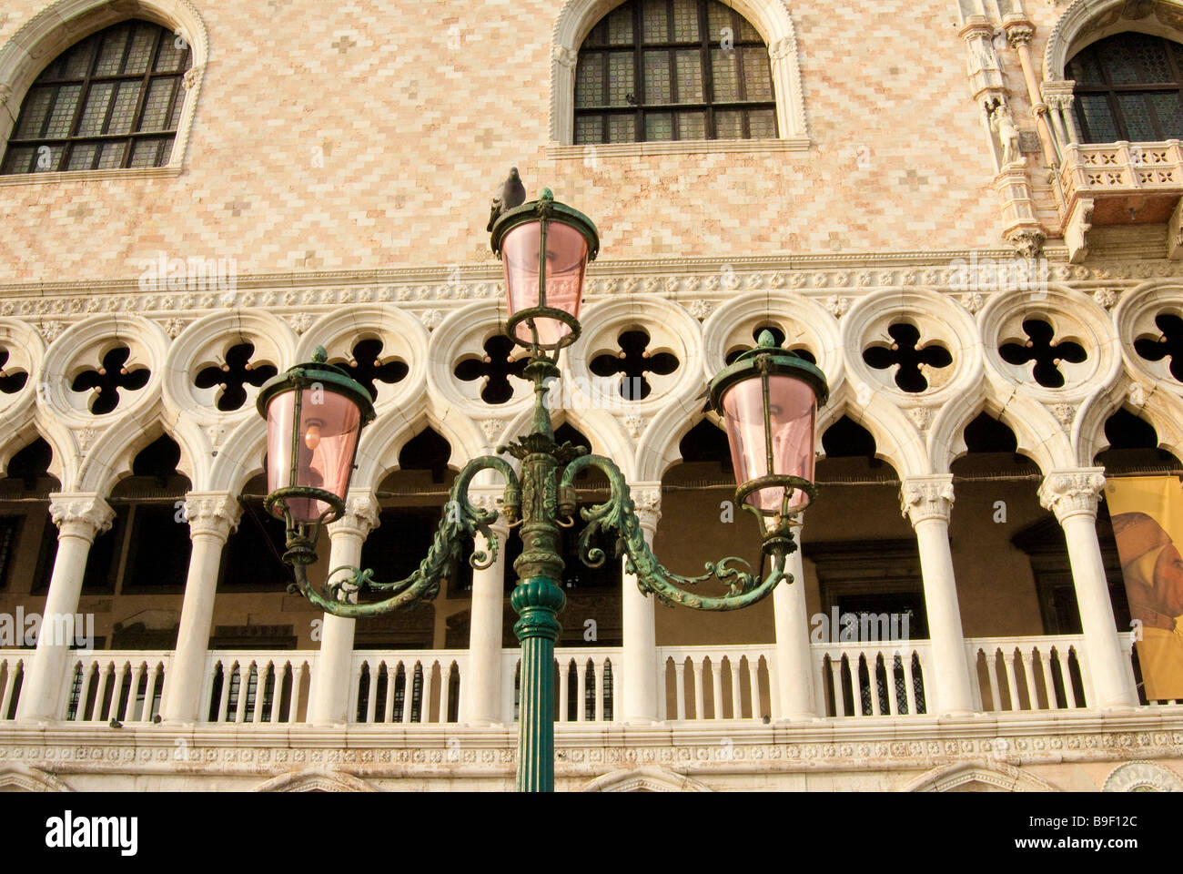 Venetian Gothic architecture of the Doge s Palace in Venice Italy Stock ...