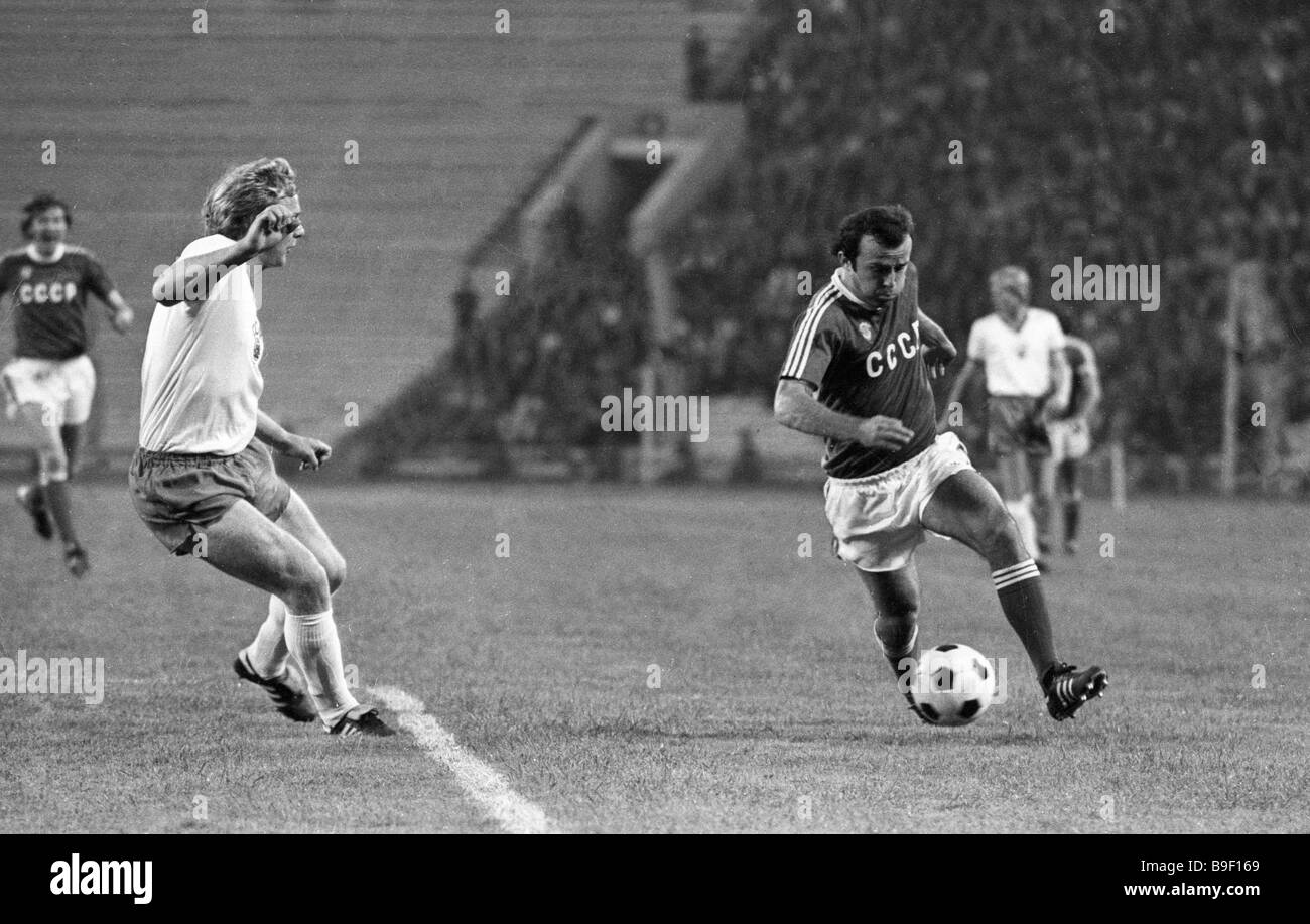 Forward of the USSR national football team and Tbilissi DINAMO FC ...