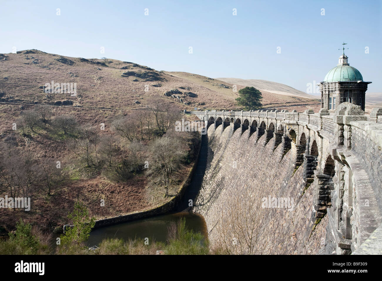 Craig Goch dam in the Elan Valley in Wales Stock Photo - Alamy
