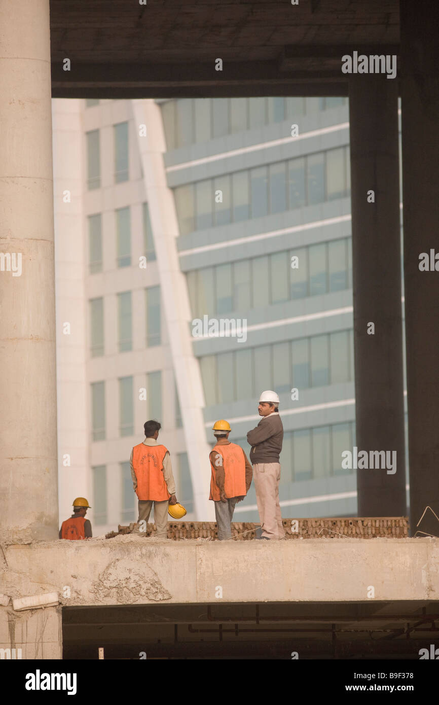 India Gurgaon Tech center 50km from Delhi Working progress building ...