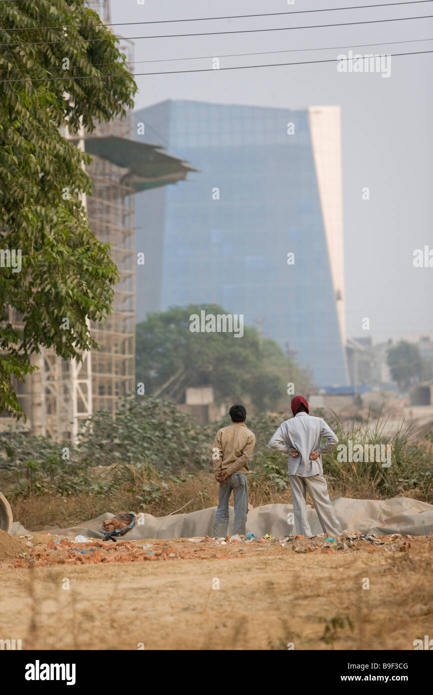 India Gurgaon Tech center 50km from Delhi Working progress building ...