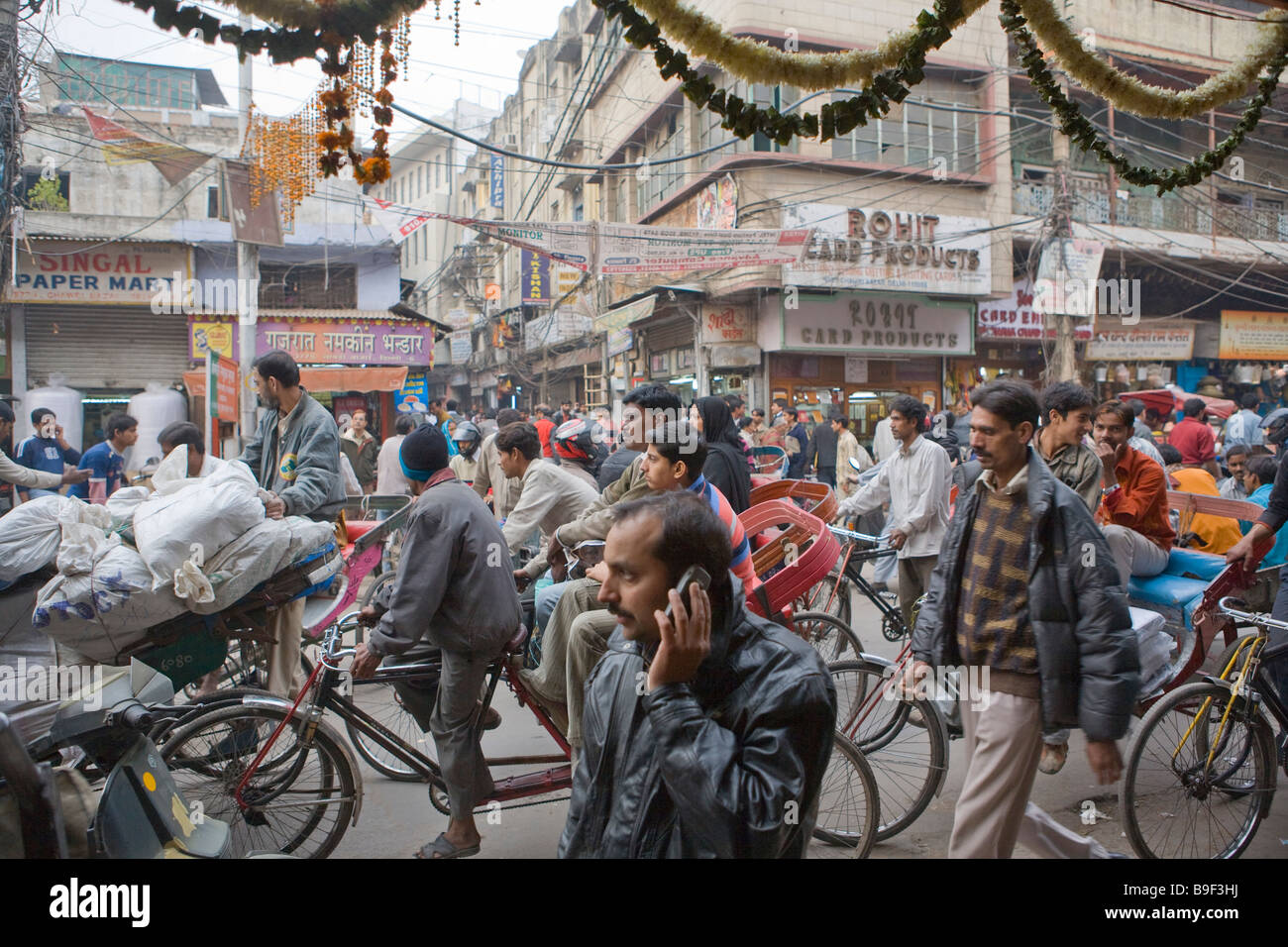 India Delhi Chawri Bazar Stock Photo - Alamy