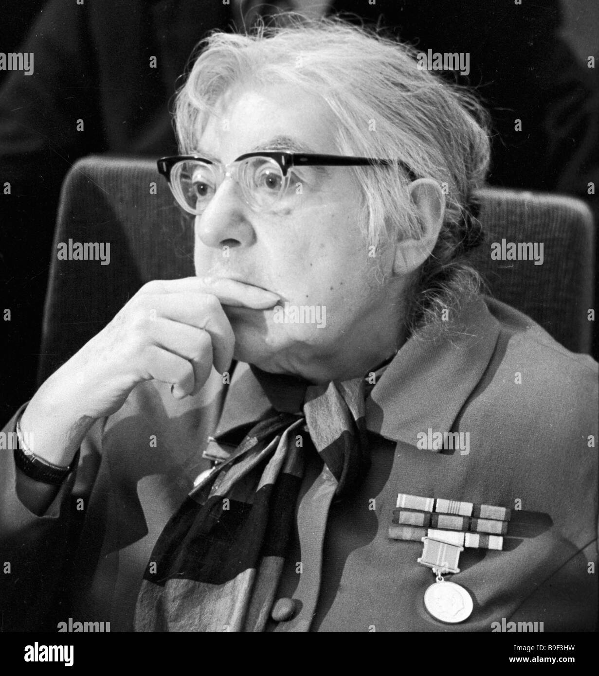 Winner of the 1972 Lenin Prize writer Marietta Shaginyan Stock Photo ...