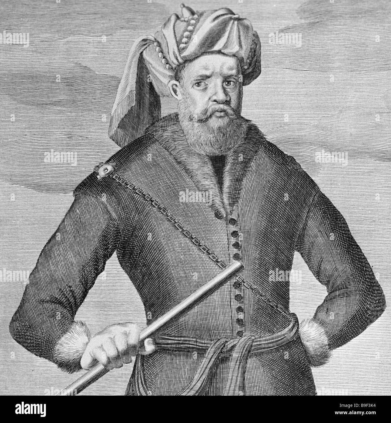 Reproduction of painting Stepan Razin by an unknown artist Stock Photo ...