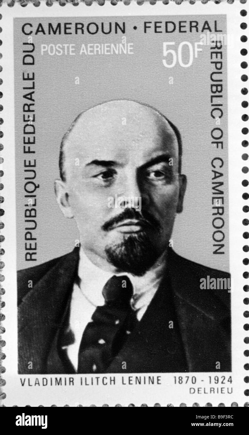 This postal stamp is dedicated to Lenin s birth centenary Stock Photo ...