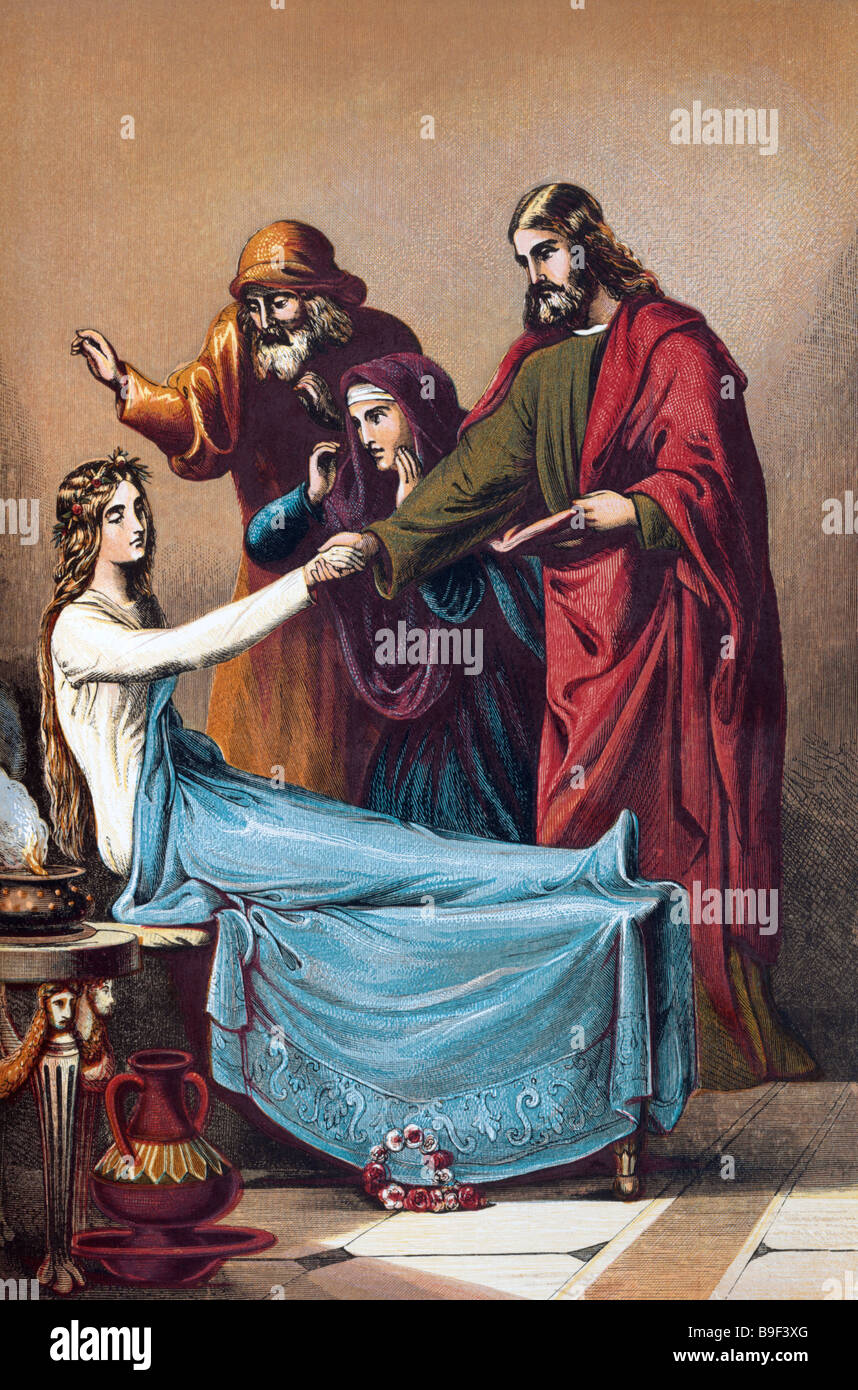 Raising of jairus daughter by jesus hi-res stock photography and images ...