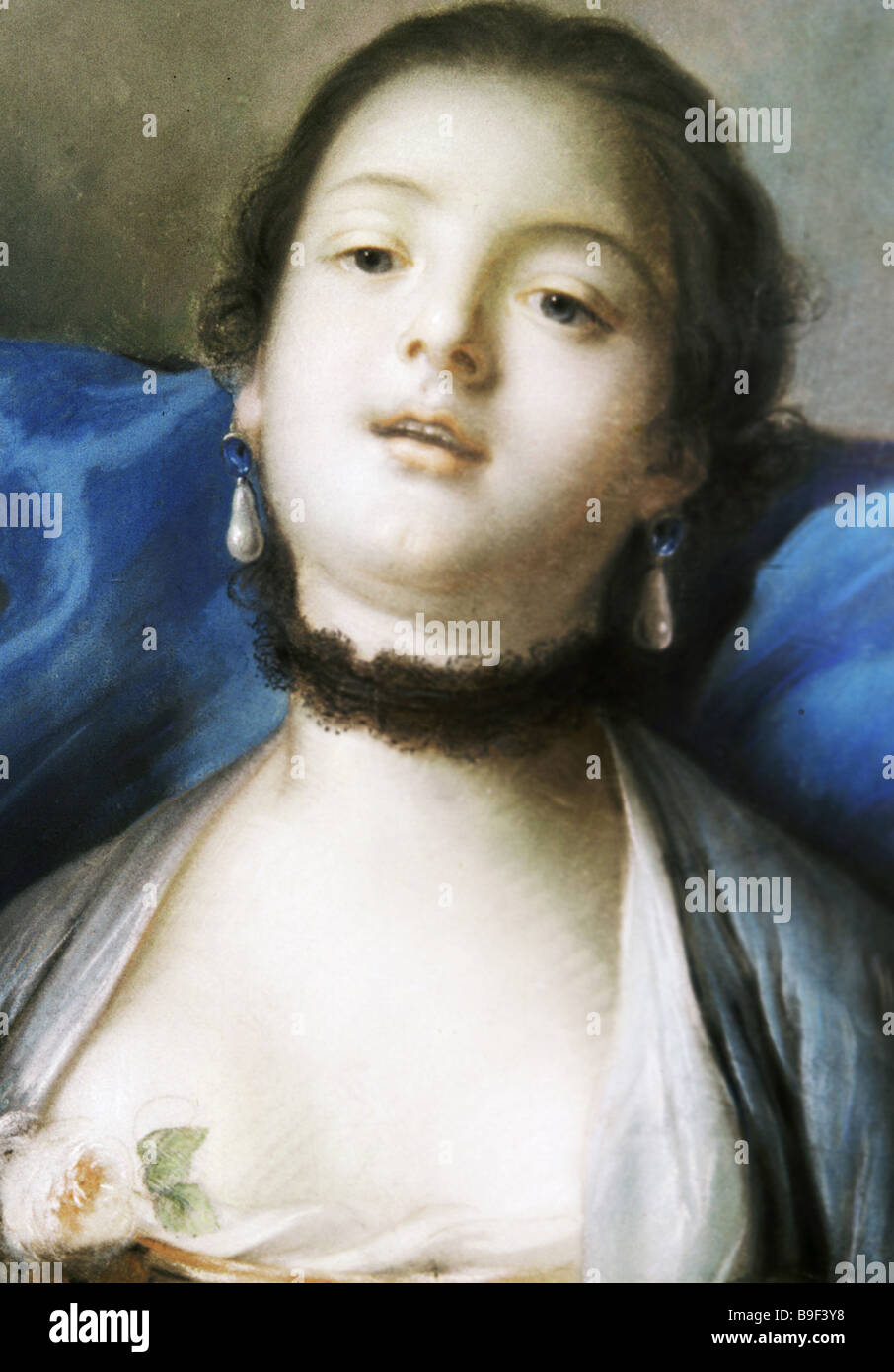 Francois Boucher 1703 1770 Head of a Young Girl State Pushkin Fine Arts ...