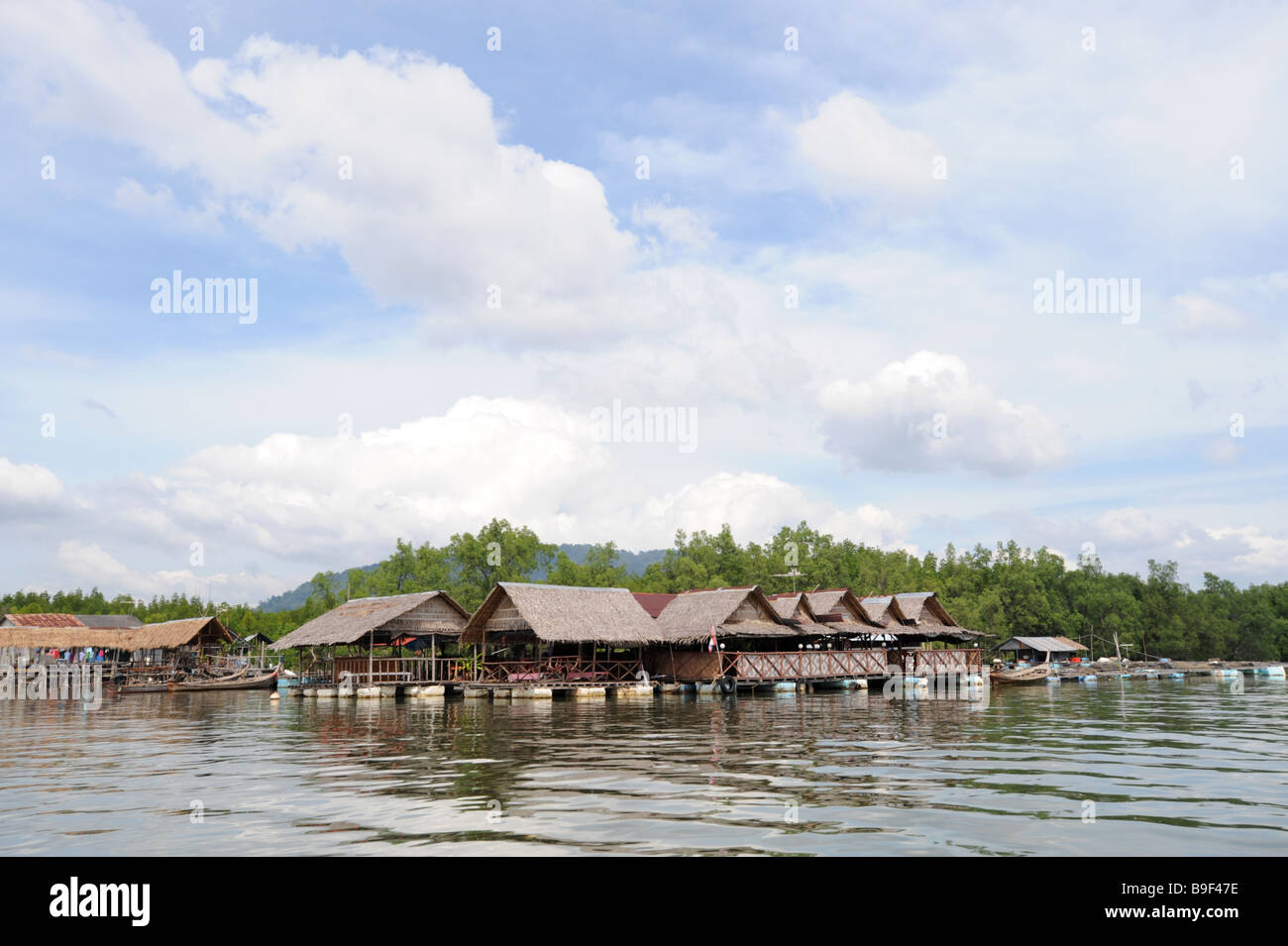Floating restaurant off the coast of Phuket Thailand Stock Photo - Alamy
