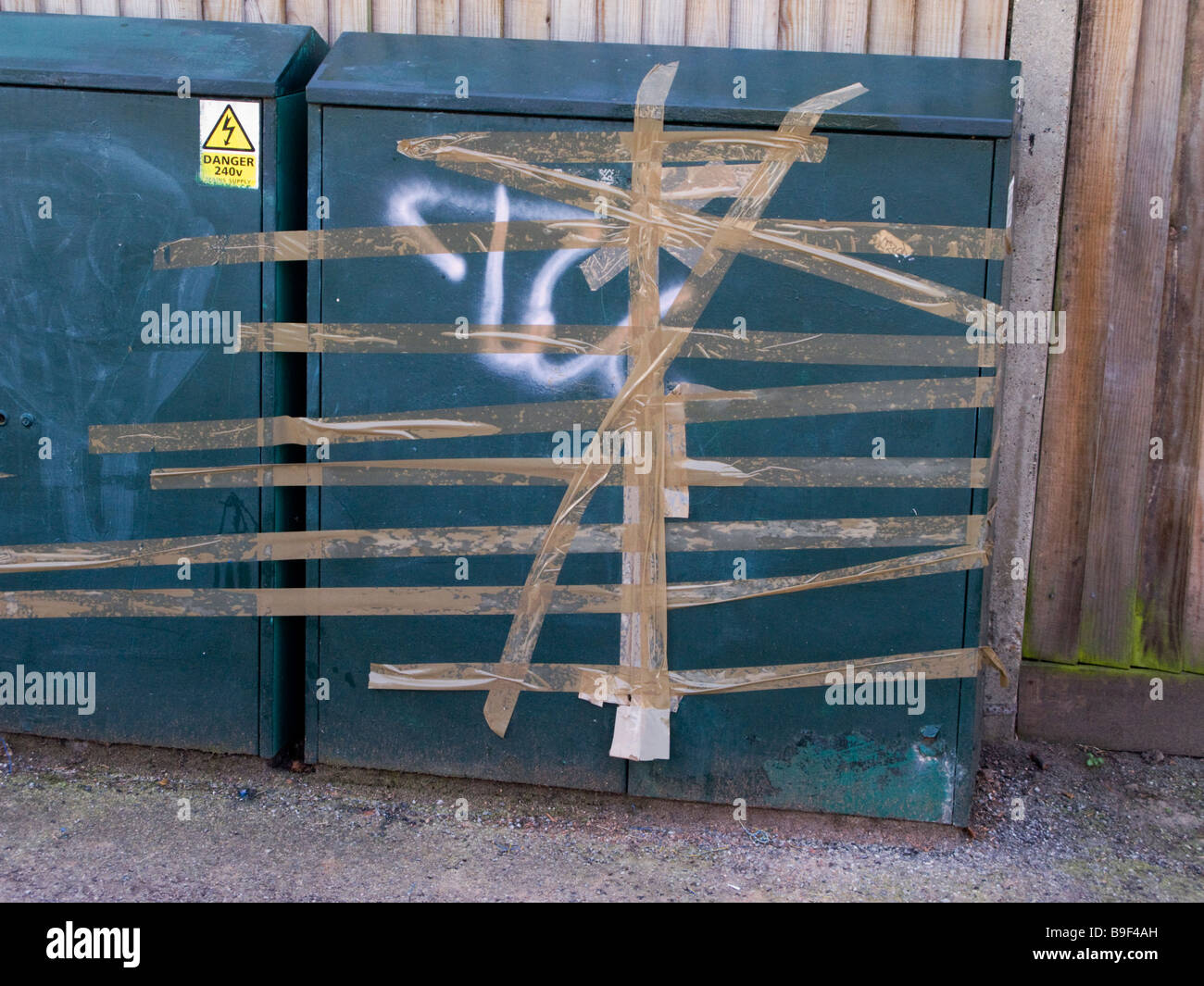 Virgin Media cable TV / broadband connection junction boxes in the ...