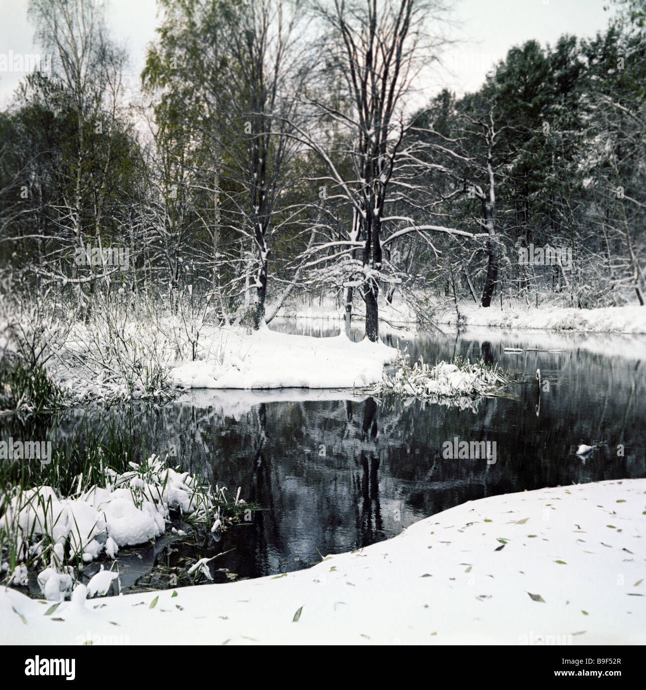 A winter landscape Stock Photo - Alamy