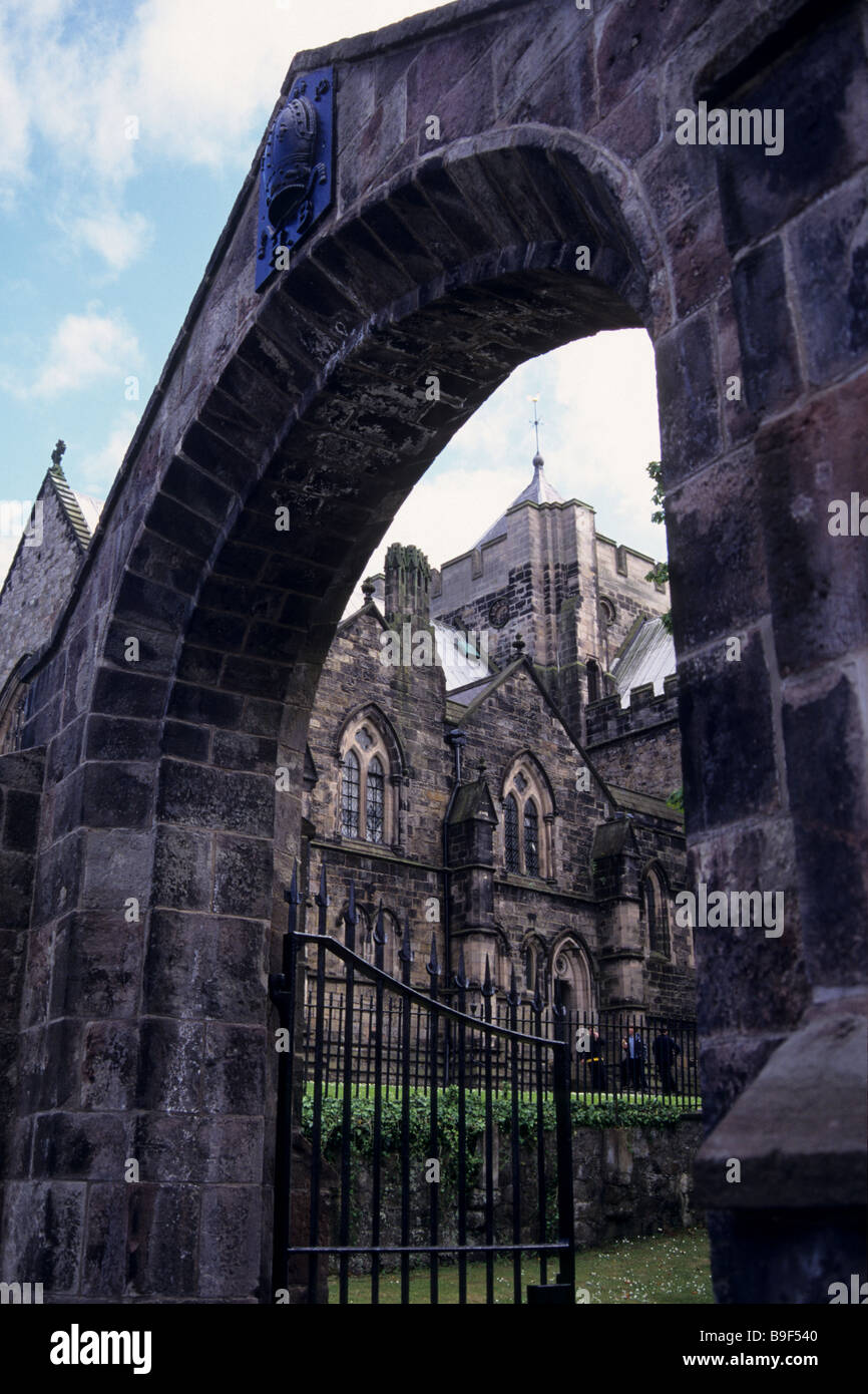 Bangor Castle, North Wales, UK Stock Photo - Alamy