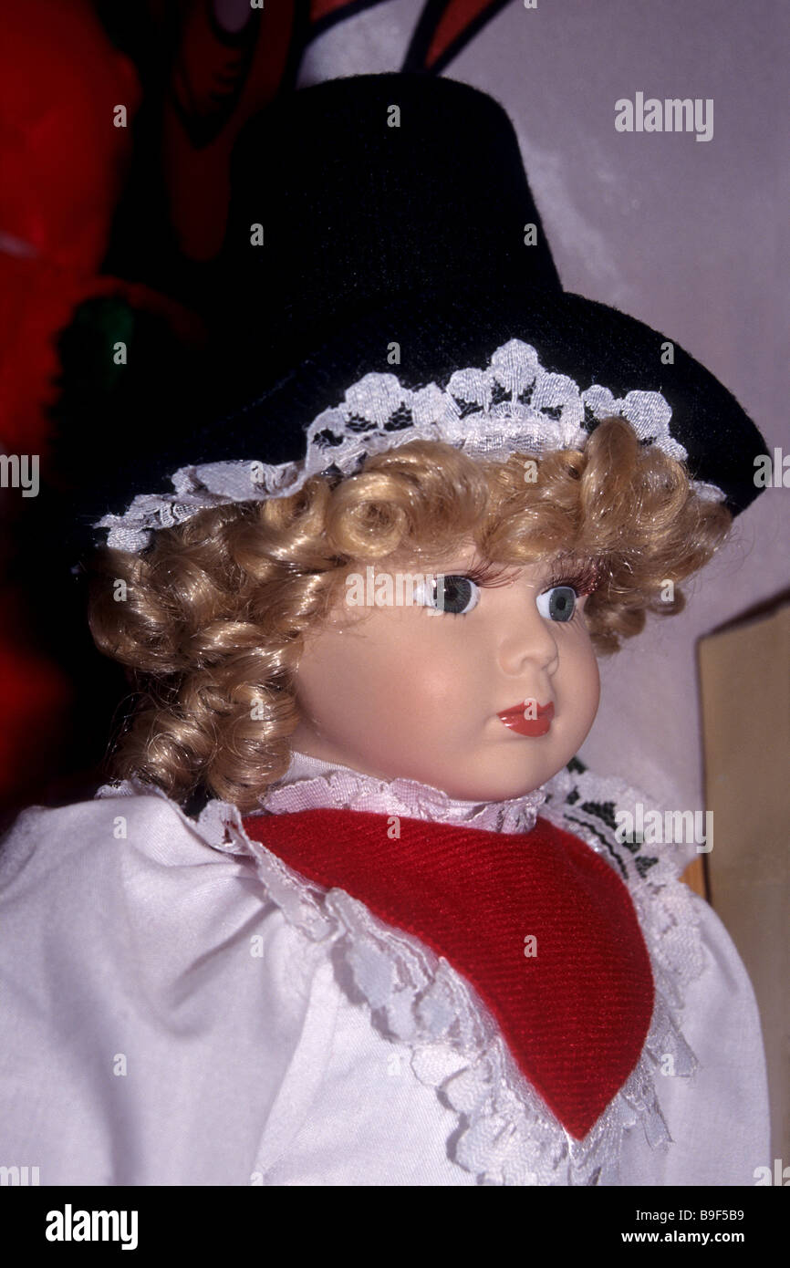 Welsh dressed doll, Wales, UK Stock Photo - Alamy