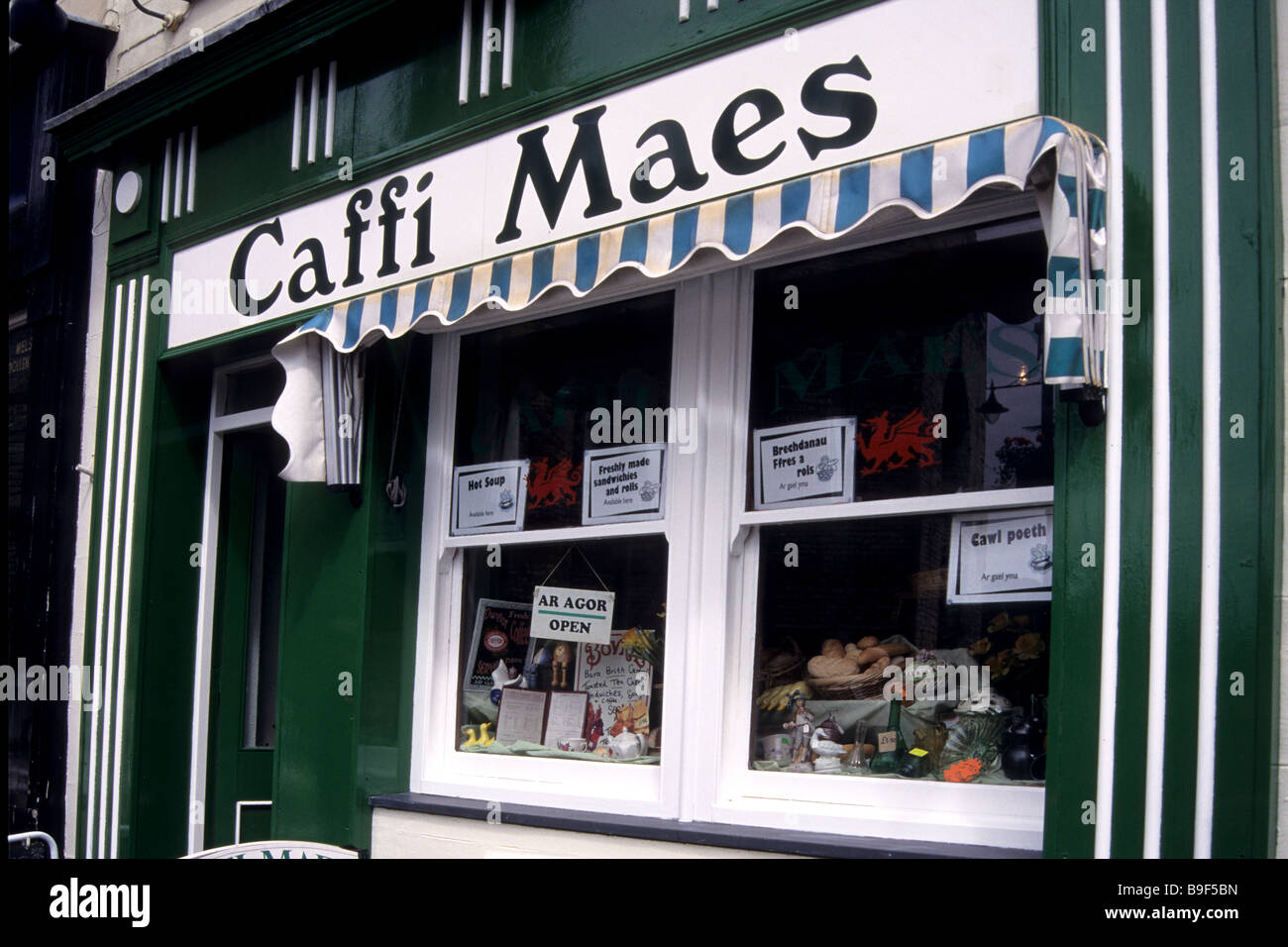 Caffi Maes, tea shop, Wales, UK Stock Photo - Alamy