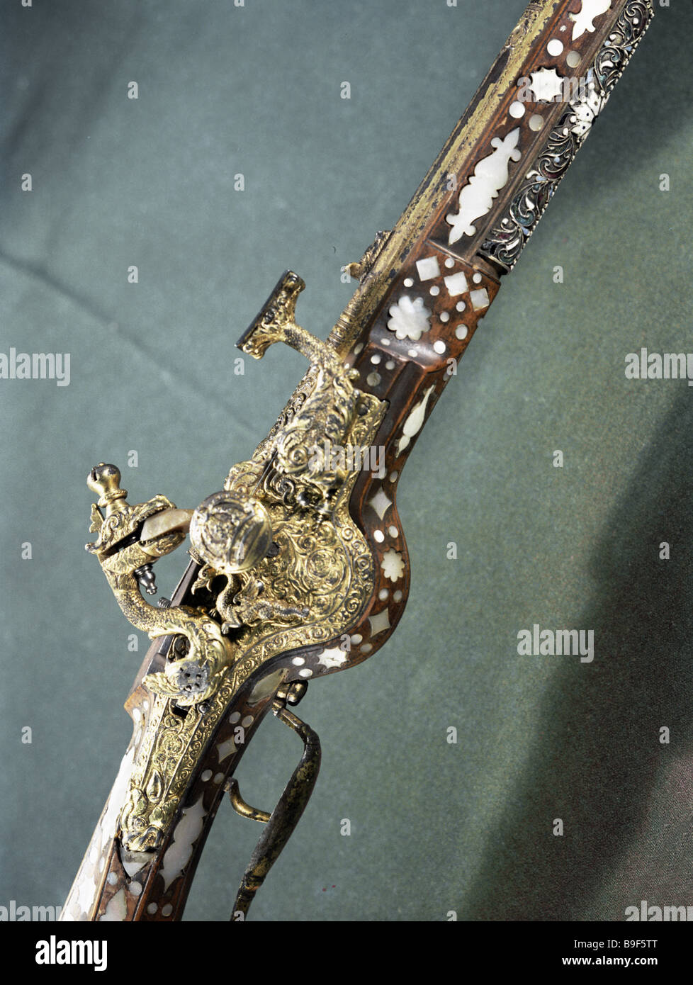 Carbine 17th century Detail Armory Chamber Kremlin Stock Photo - Alamy