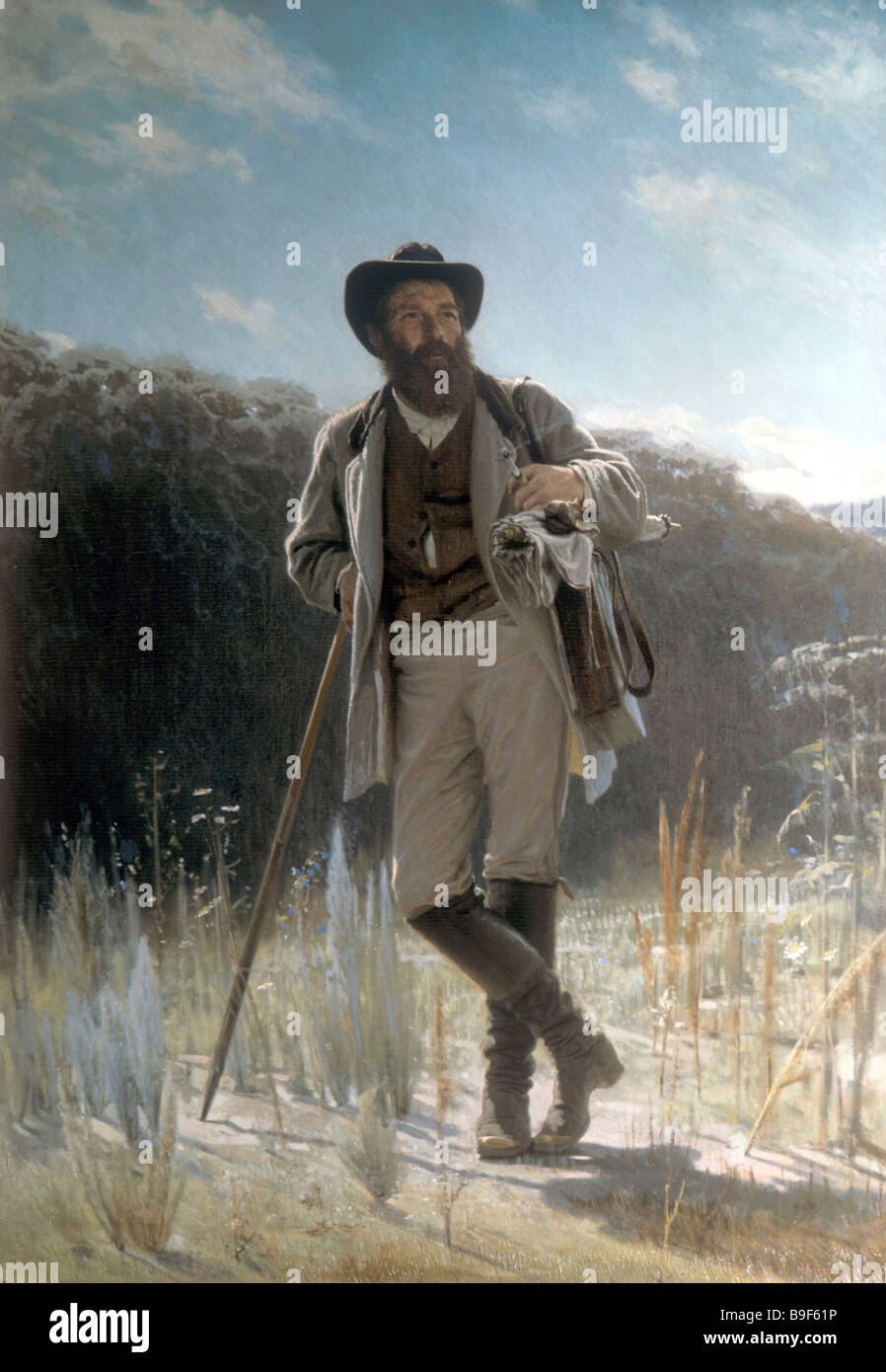 Ivan Kramskoi 1837 1887 Portrait of Artist Ivan Shishkin 1873 Canvas ...