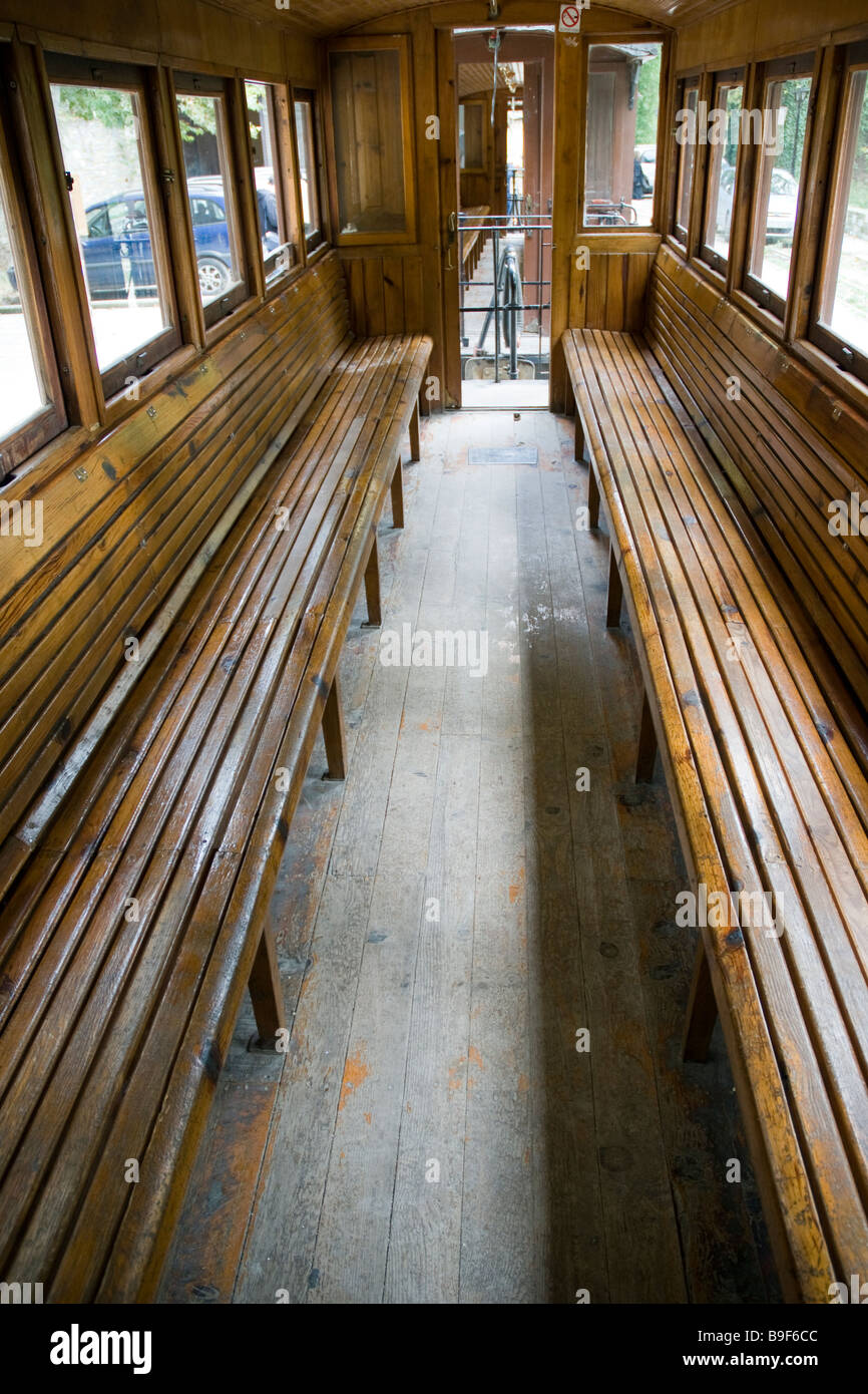 Inside wagon train Stock Photo - Alamy