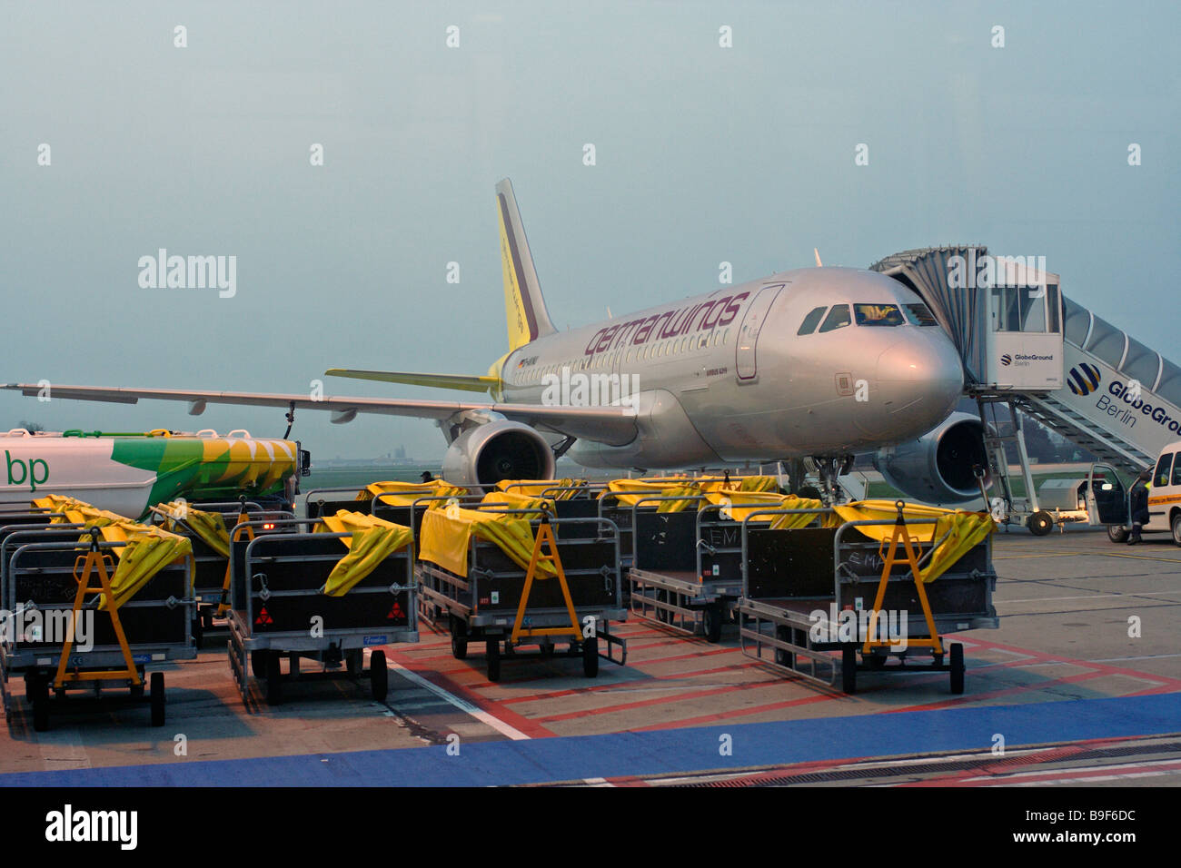 A Germanwings plane on the airfield, Berlin, Germany Stock Photo - Alamy