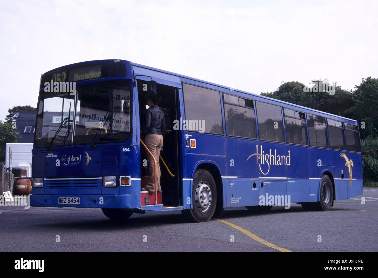 Highland bus service, Scotland, UK Stock Photo - Alamy